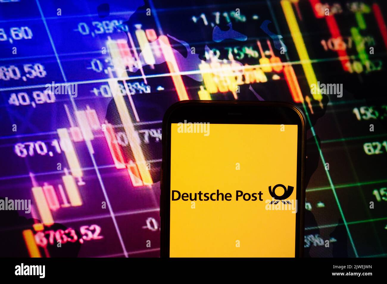 KONSKIE, POLAND - September 04, 2022: Smartphone displaying logo of ...