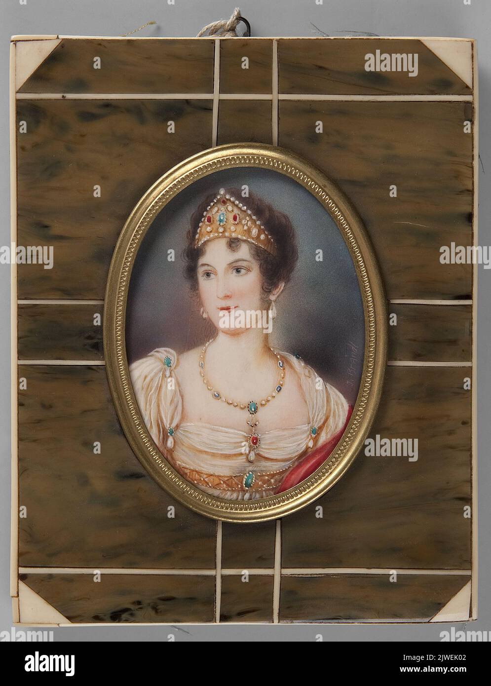 Cesarzowa Józefina w stroju koronacyjnym, pierwsza żona Napoleona I ...