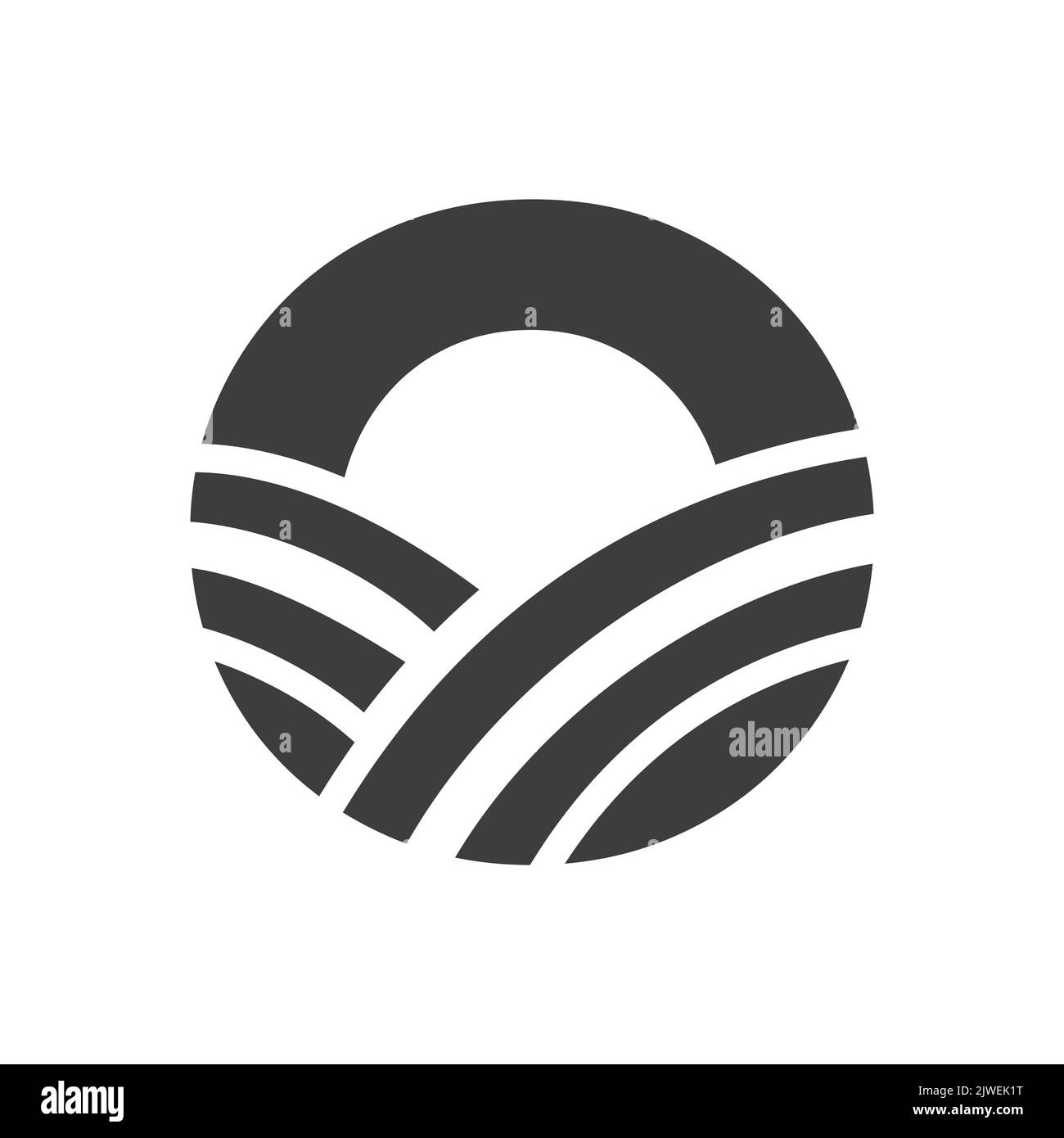 Agriculture Logo On Letter O Concept. Farm Logo Based on Alphabet for ...