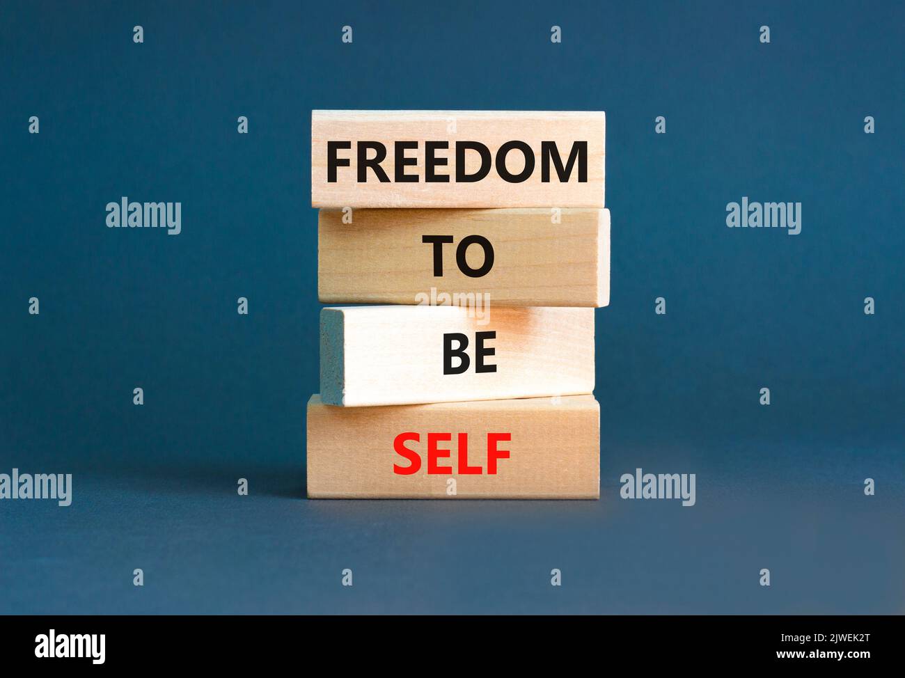 Freedom to be self symbol. Concept words Freedom to be self on wooden ...