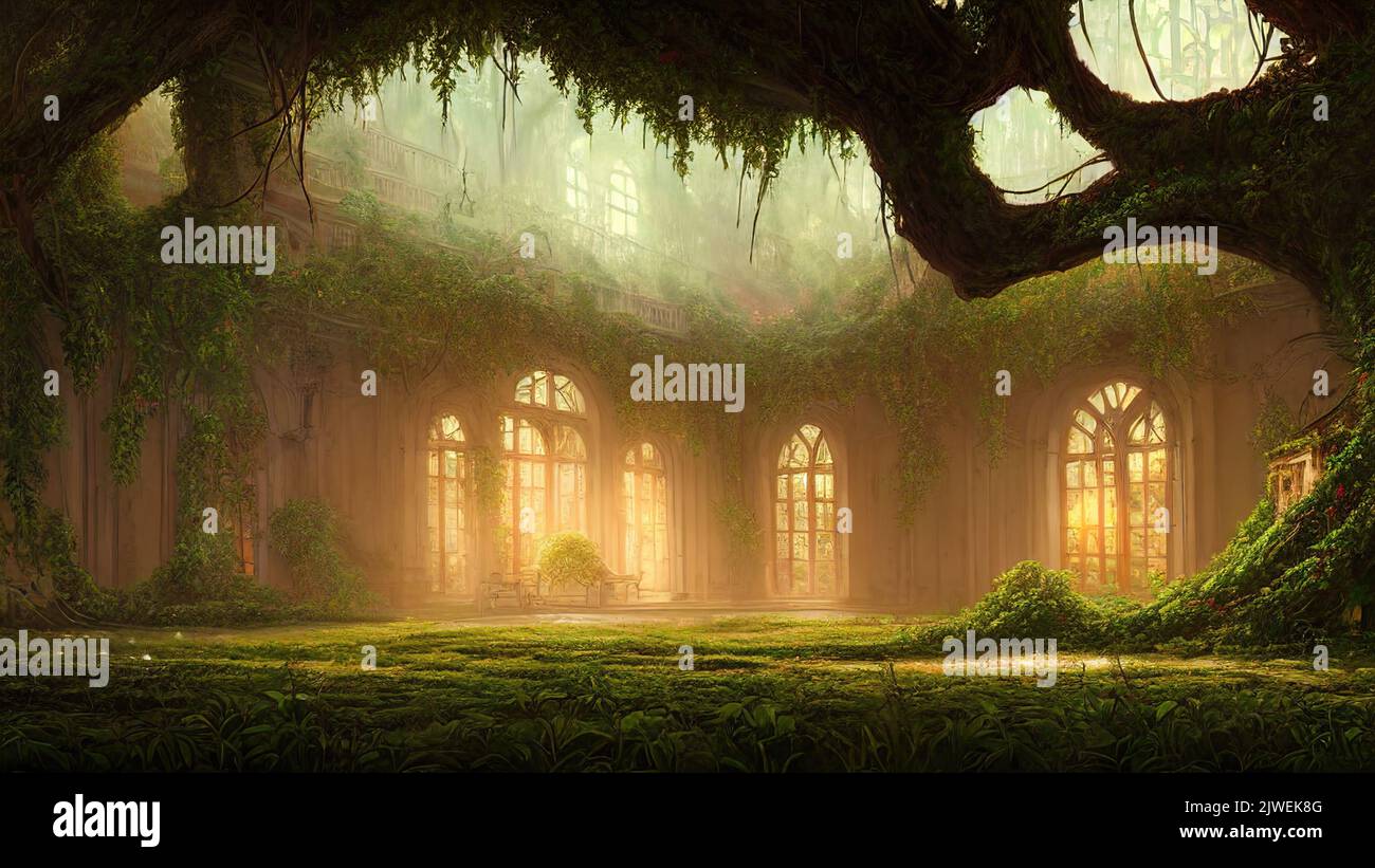 Beautiful abandoned halls hi-res stock photography and images - Alamy