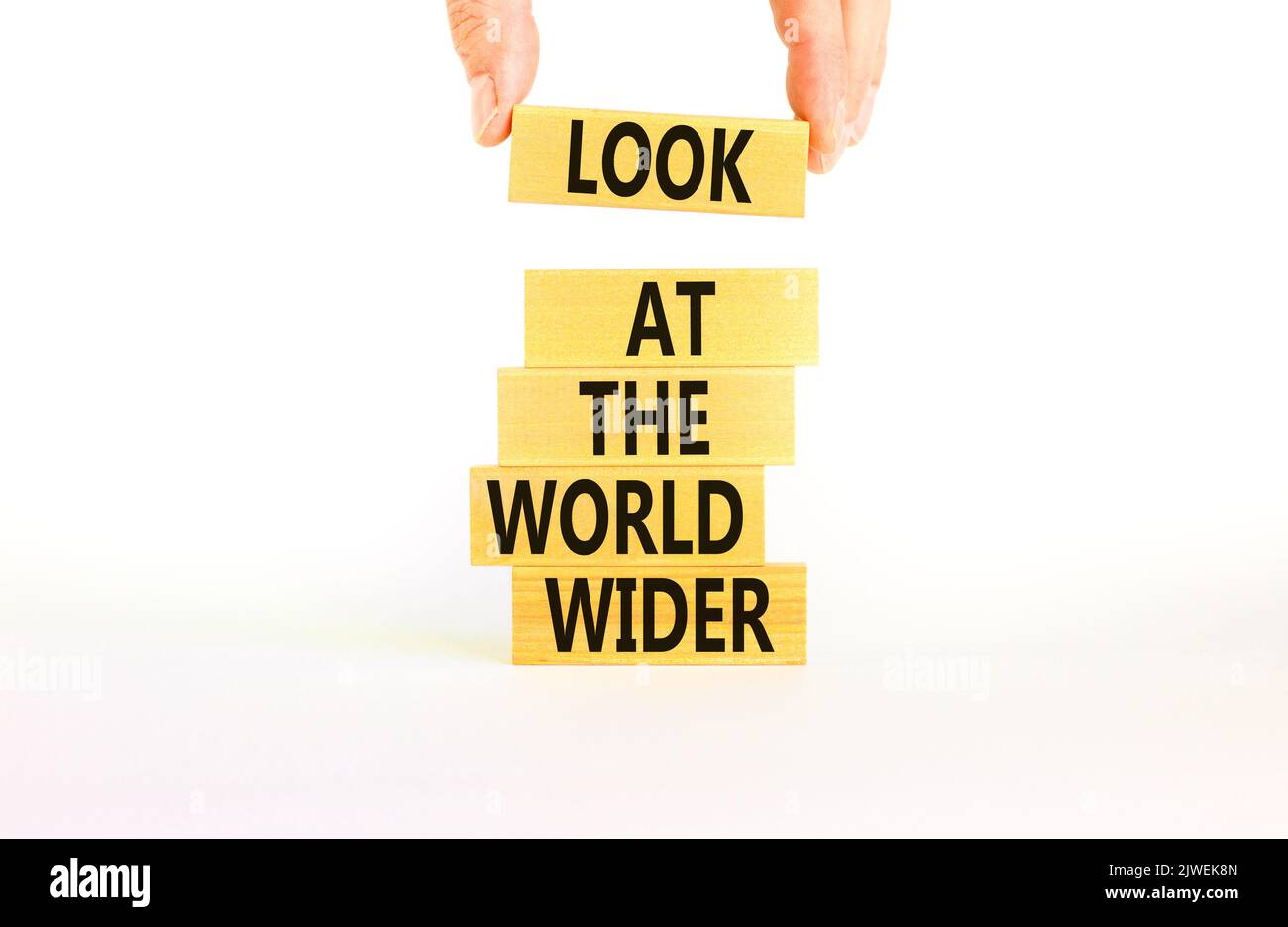 Look at the world wider symbol. Concept words Look at the world wider ...