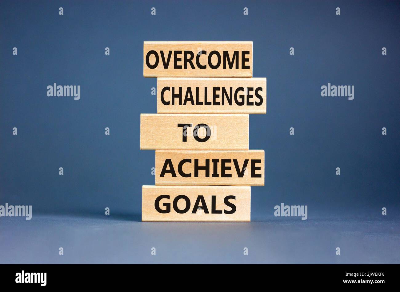 Overcome challenges to achieve goals symbol. Concept words Overcome ...