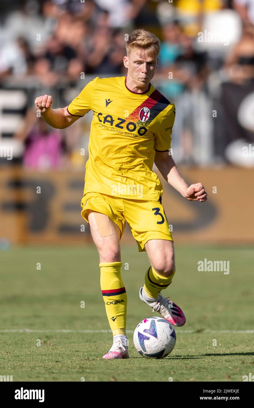 La Spezia, Italy. September 4, 2022, Jerdy Schouten (Bologna) during ...