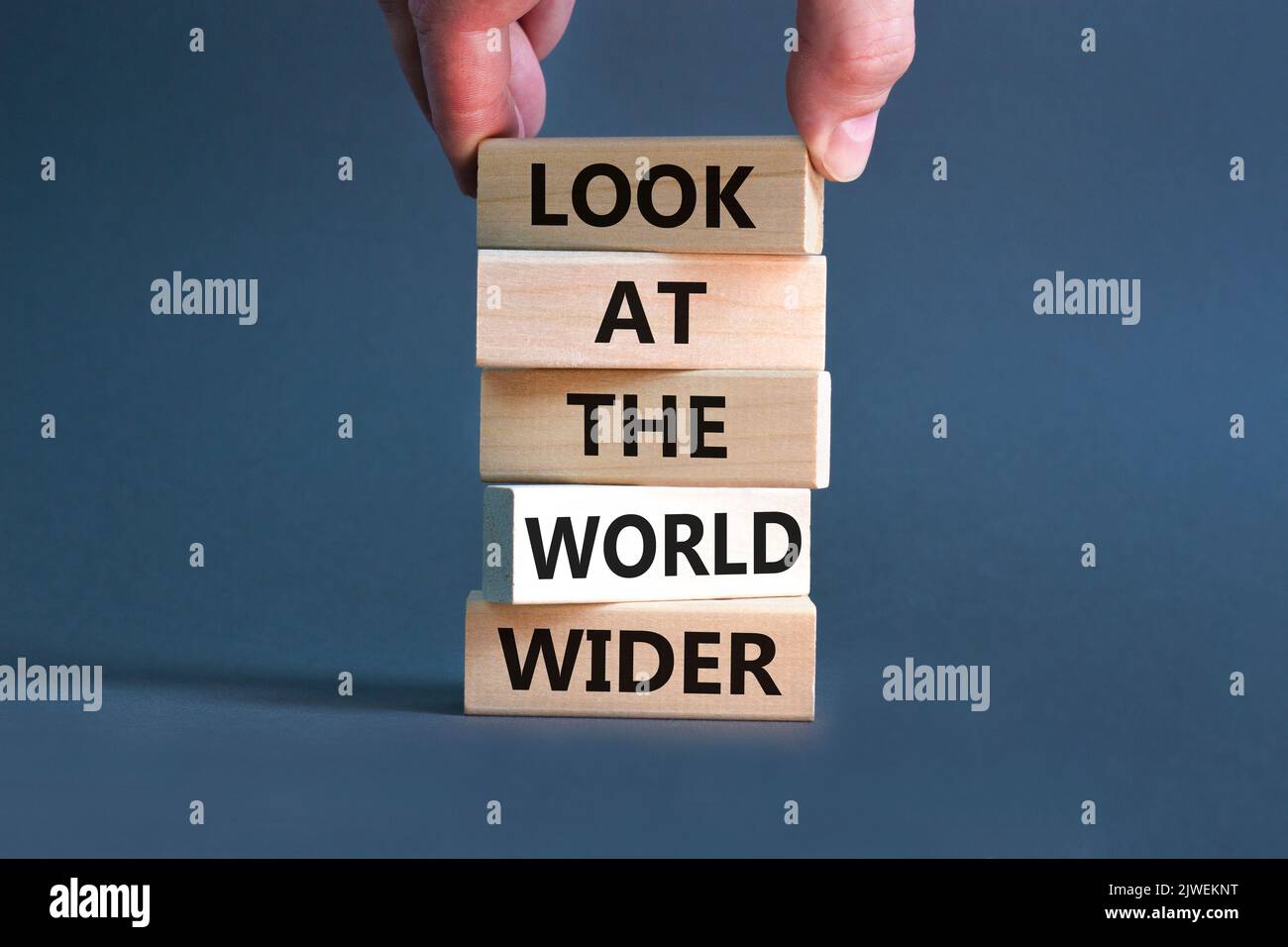 Look at the world wider symbol. Concept words Look at the world wider ...