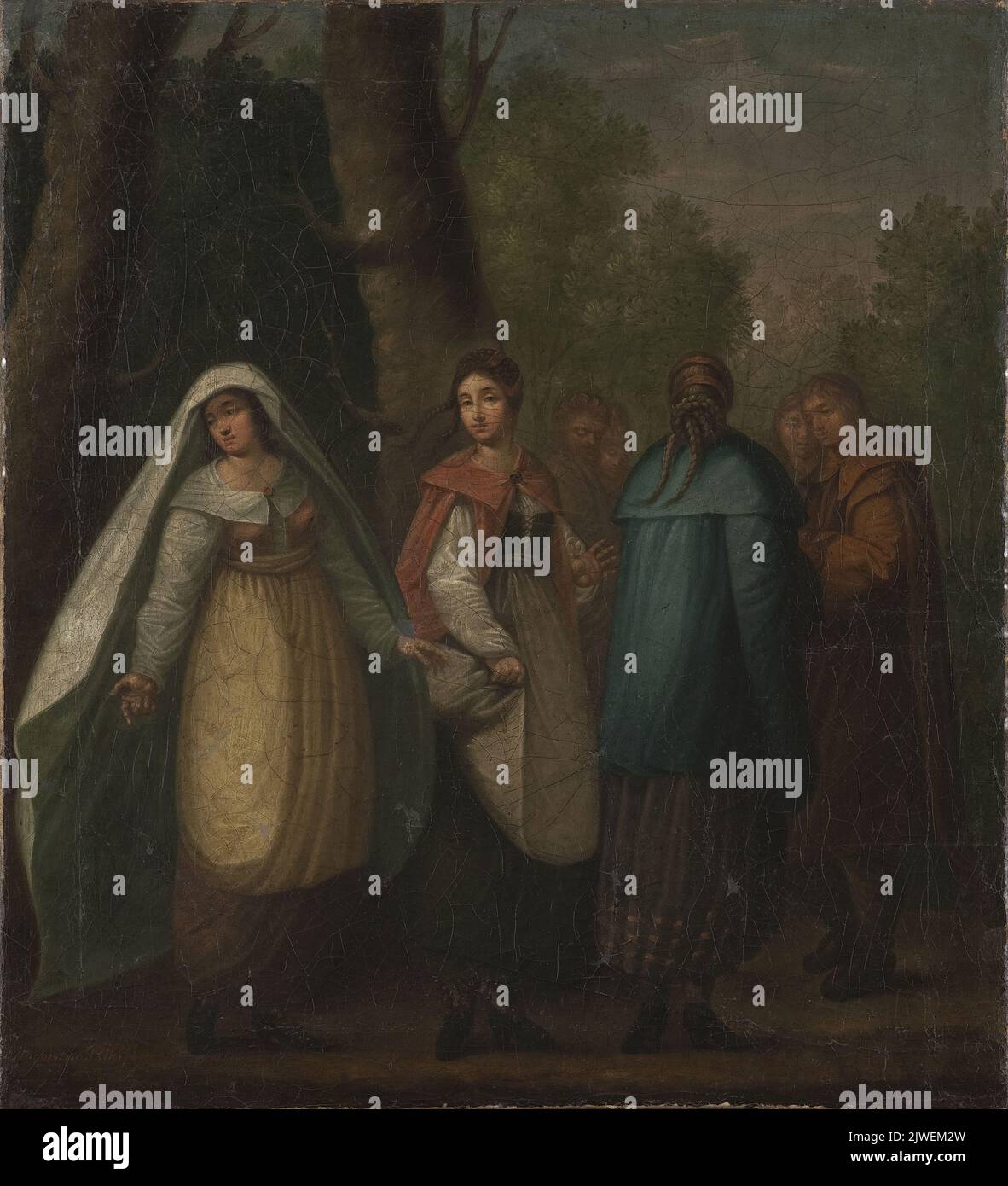 Gathering of ancient Polish women. Kondratowicz, Daniel (1765-1844 ...