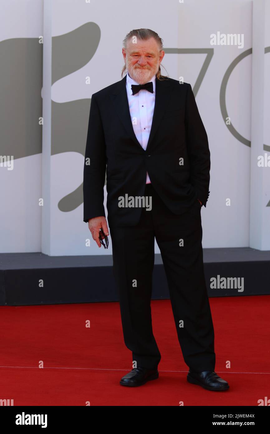 Italy, Lido di Venezia, September 05, 2022 : Brendan Gleeson attends ...