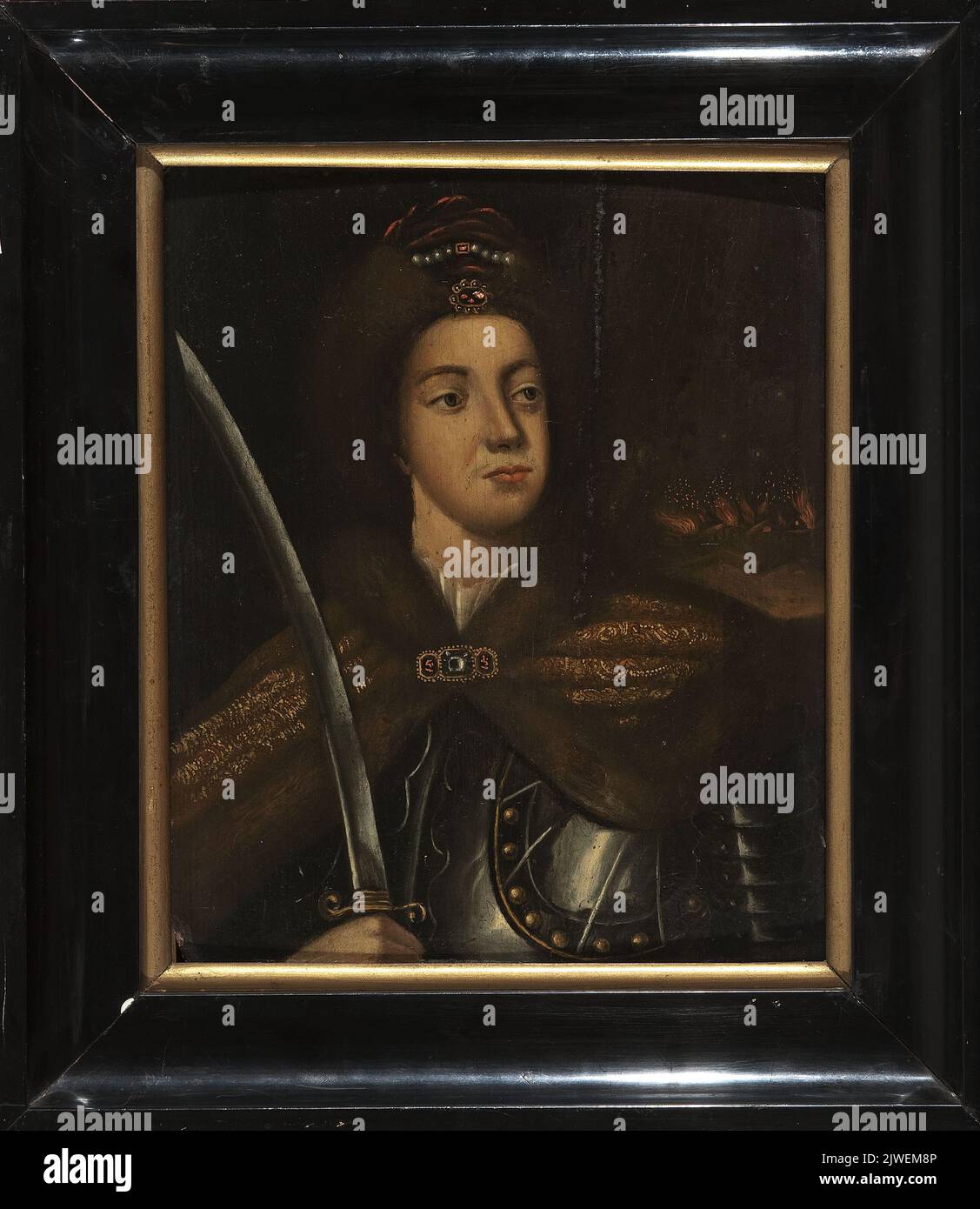 Portrait young man sword hi-res stock photography and images - Alamy