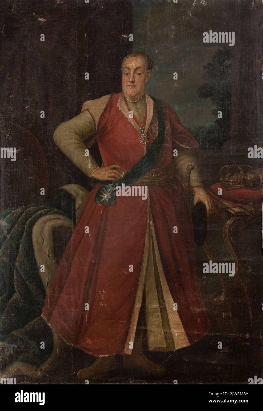 Portrait of Augustus III (1696–1763), King of Poland. nieznany malarz ...