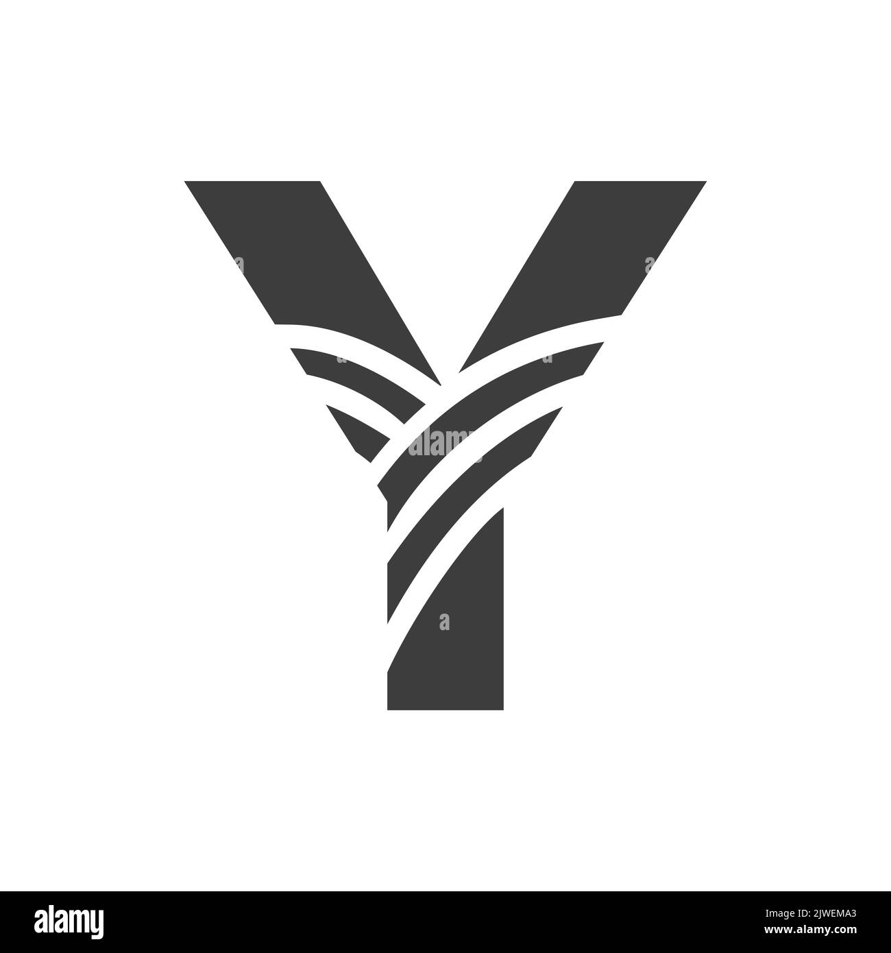 Agriculture Logo On Letter Y Concept. Farm Logo Based on Alphabet for ...