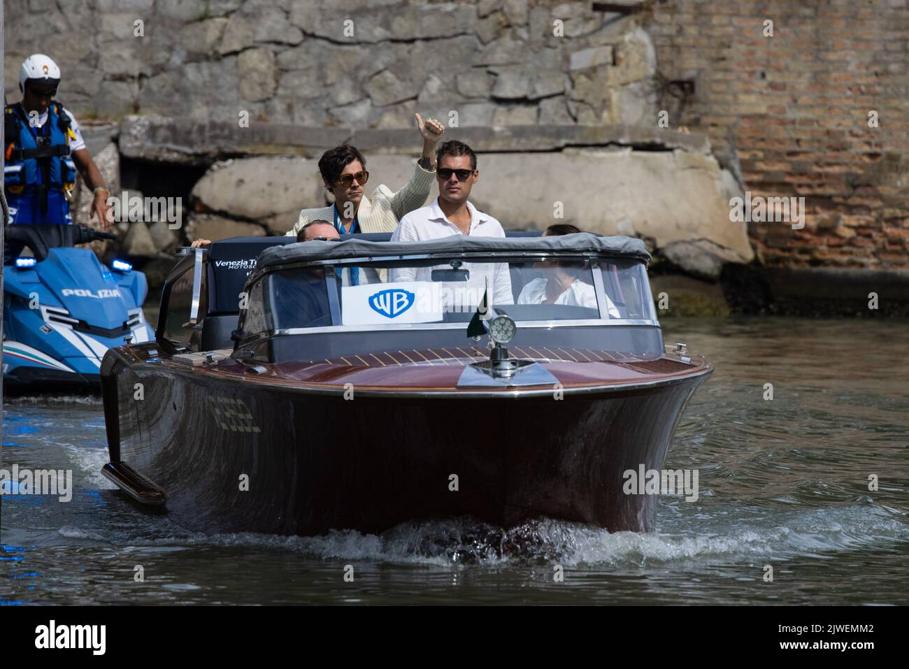 Harry Styles arrives at the photocall for "Don't Worry Darling" at the ...
