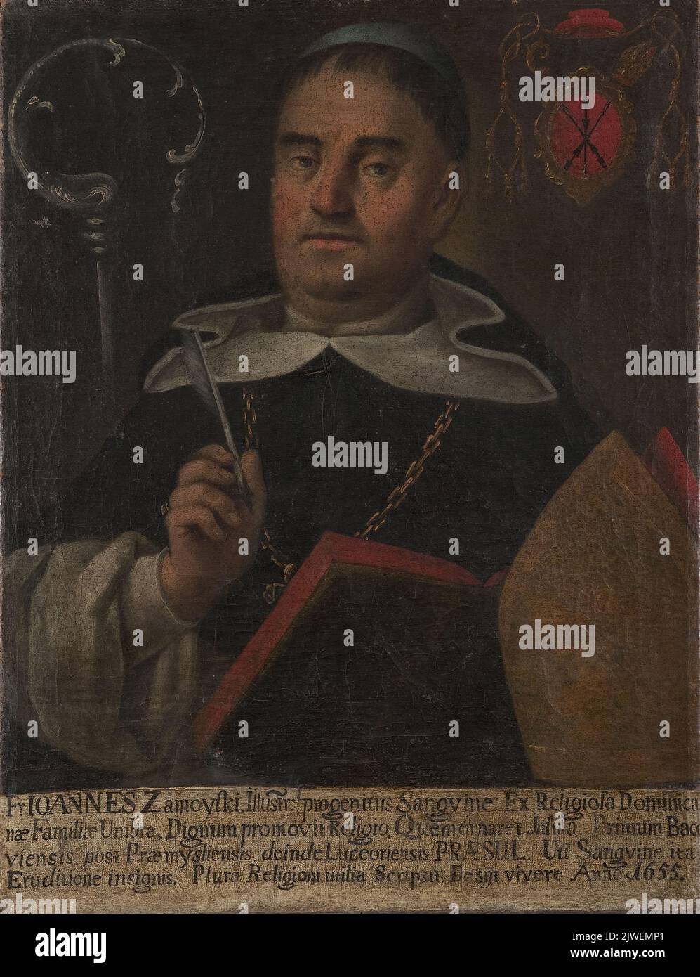 Portrait of Jan Zamoyski (d. 1655), Dominican monk. unknown, painter ...