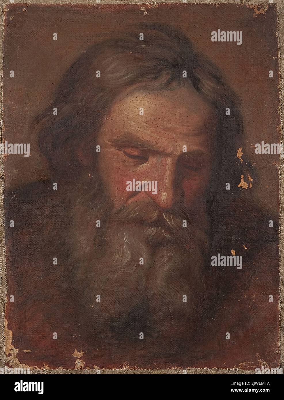 Study of an old man's head. Czechowicz, Szymon (1689-1775), painter ...