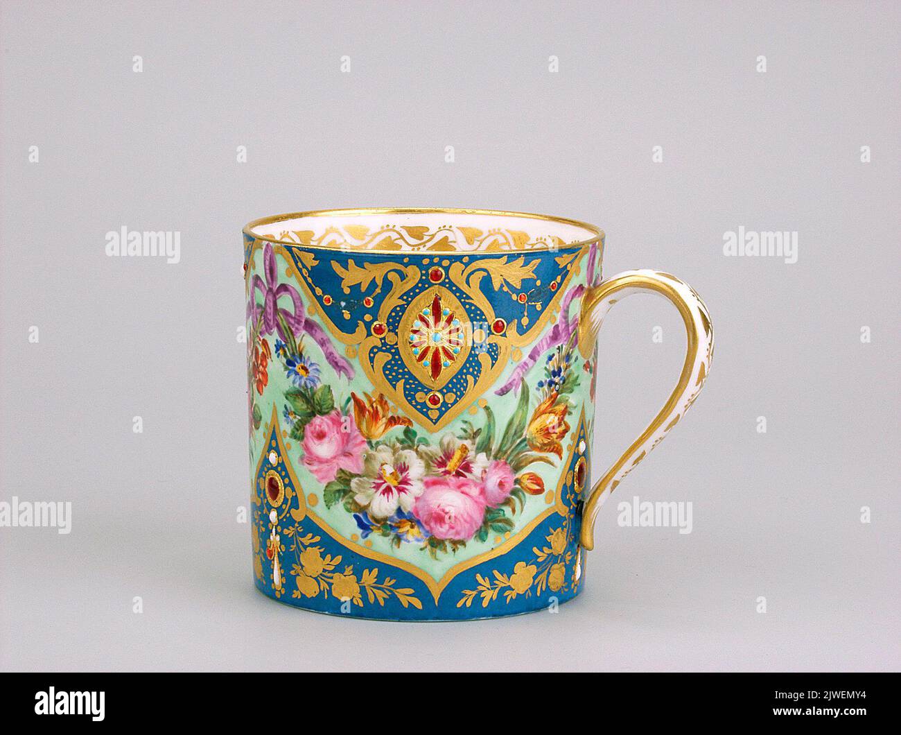 Teacup. Manufacture nationale de porcelaine de Sevres (1756-), factory ...