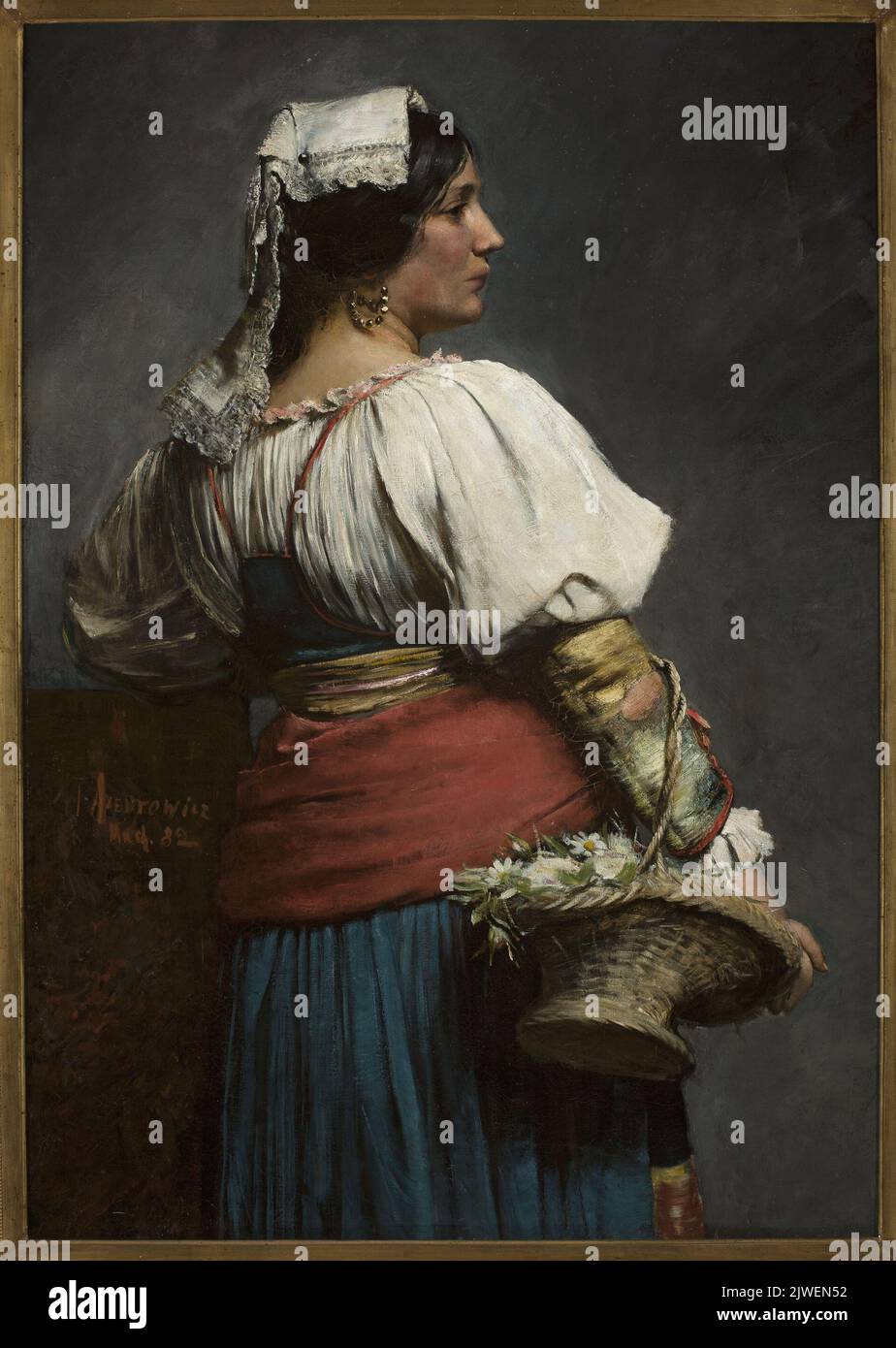 Italian florist. Axentowicz, Teodor (1859-1938), painter Stock Photo ...