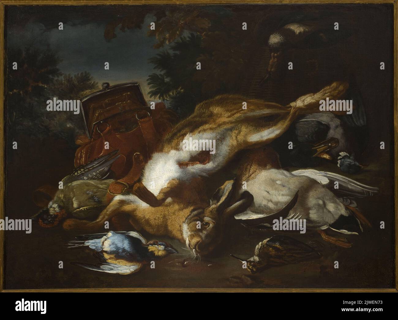 Still Life with a Hare, Wild Fowl and a Hunter's Bag. Fijt, Joannes ...