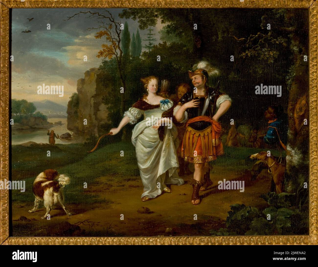 Dido and Aeneas hunting. Vois, Ary de (ca 1632-1680), painter Stock ...