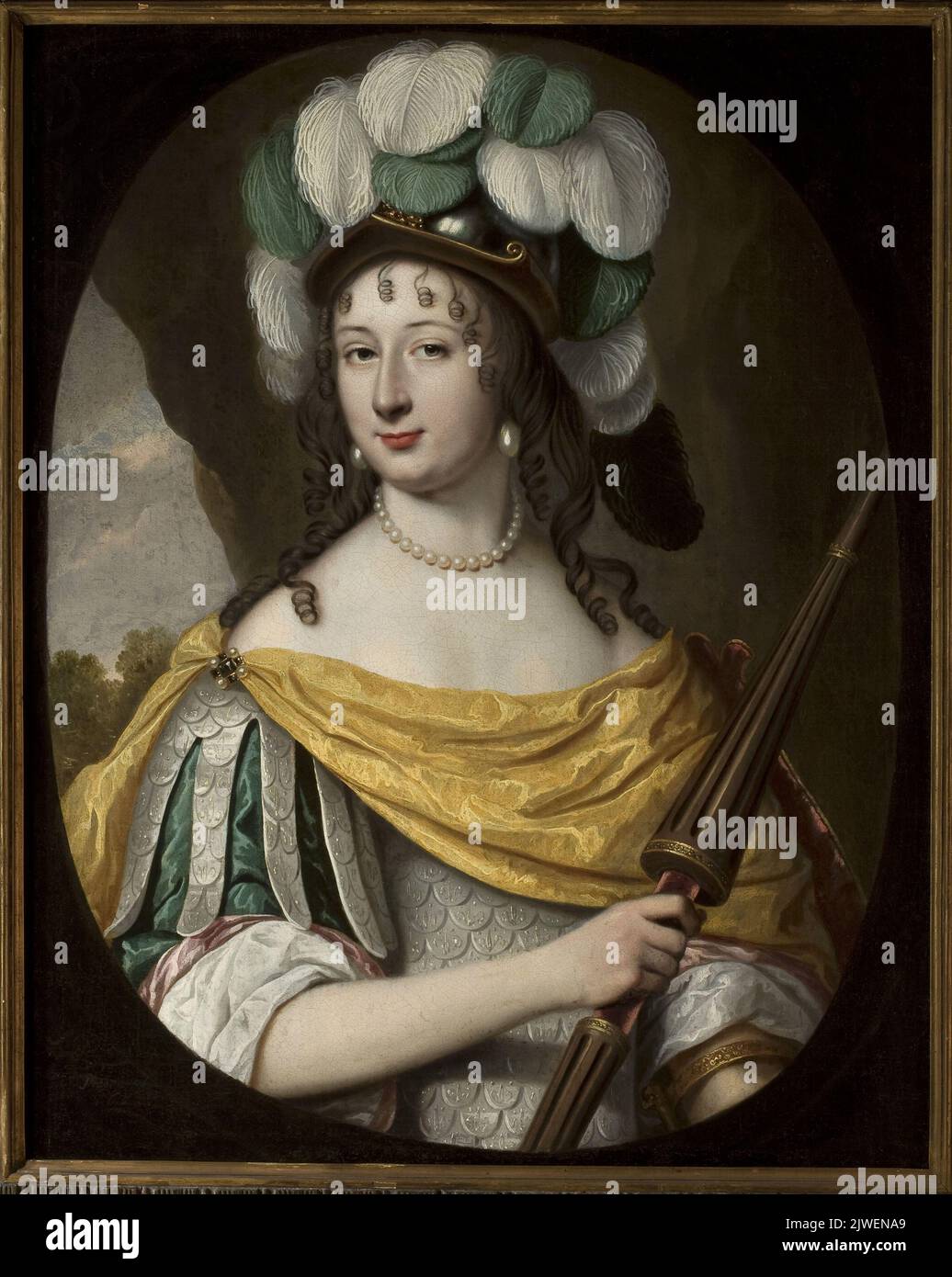Portrait of a Lady Dressed as Minerva. Nason, Pieter (1612-ca 1688/1690 ...