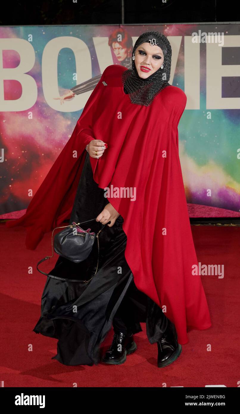 Daniel Lismore arriving for the London premiere of Moonage Daydream at ...
