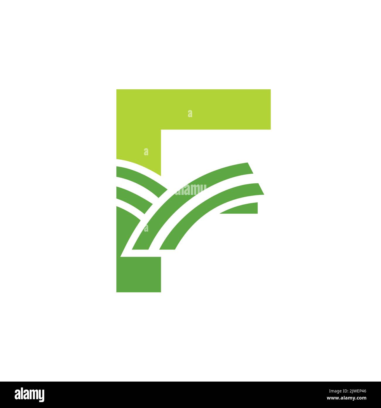 Letter F Agriculture Logo. Agro Farm Logo Based on Alphabet for Bakery ...