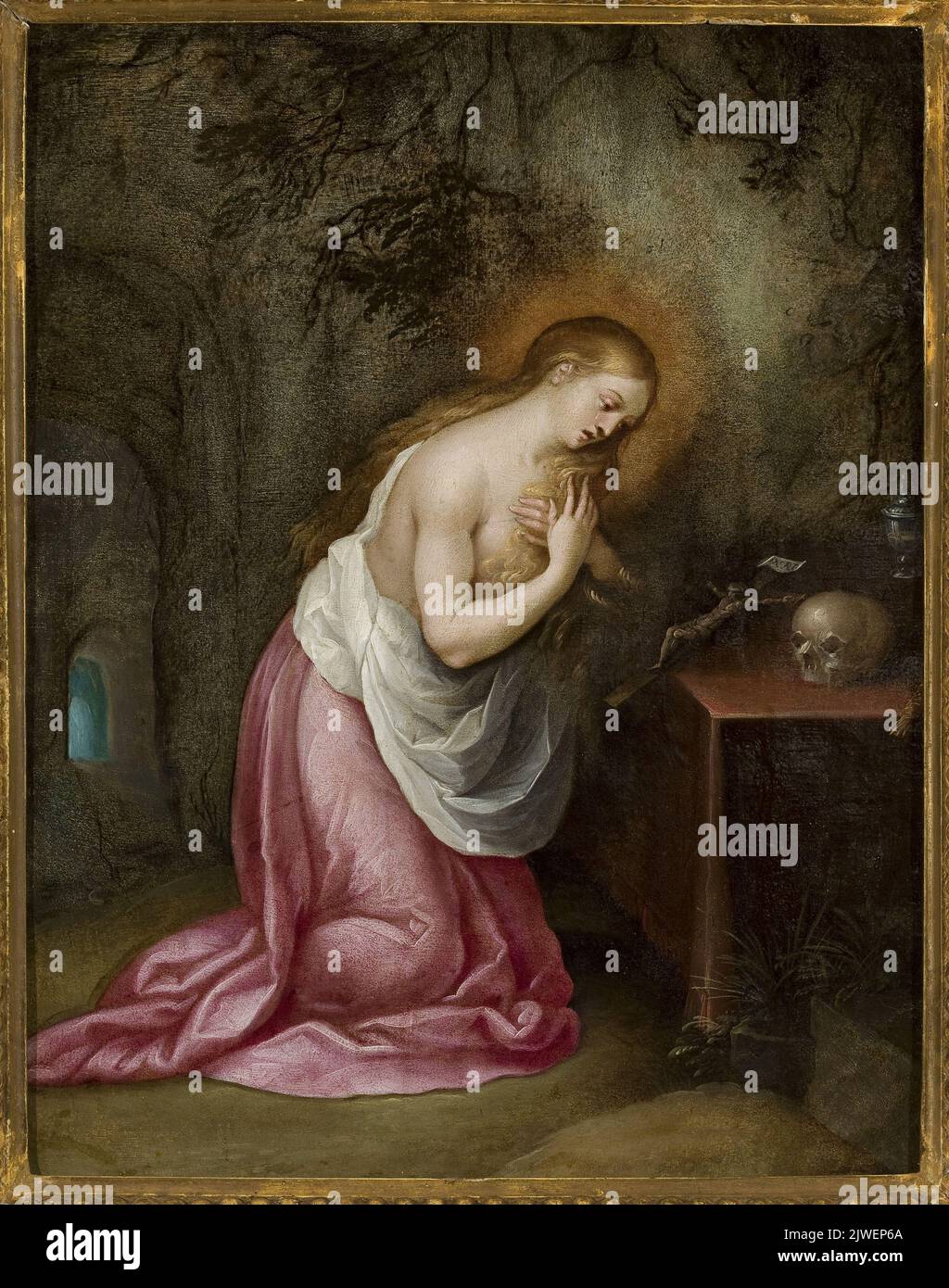 Mary Magdalene repenting. Francken, Frans, II (1581-1642), painter Stock Photo - Alamy