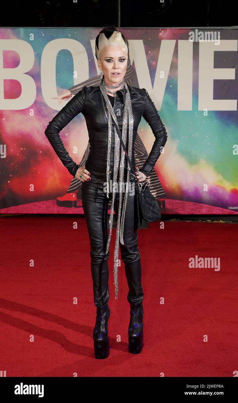 Daphne Guinness arriving for the London premiere of Moonage Daydream at ...