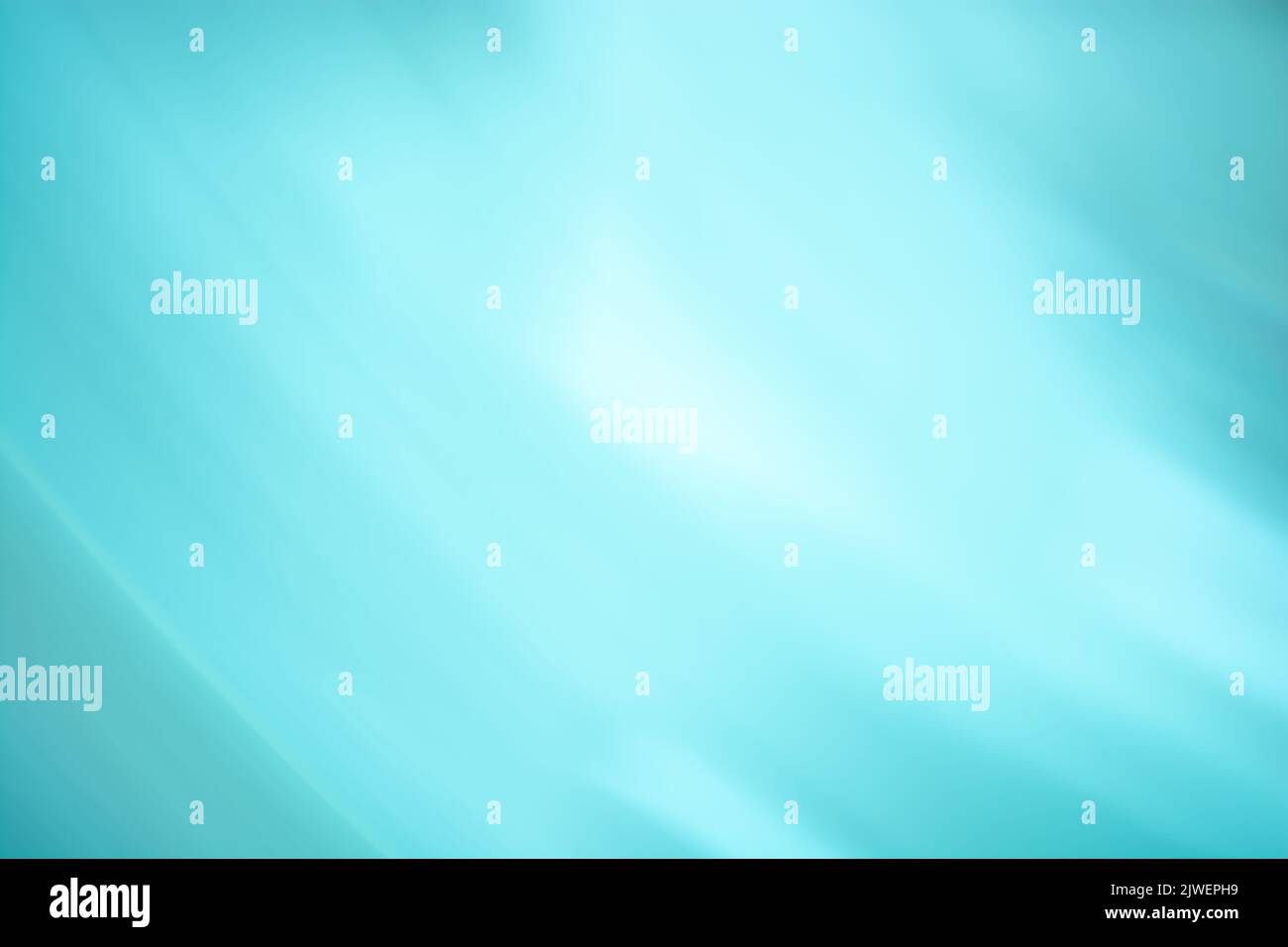Turquoise blue background banner with white light in the middle. Lines ...