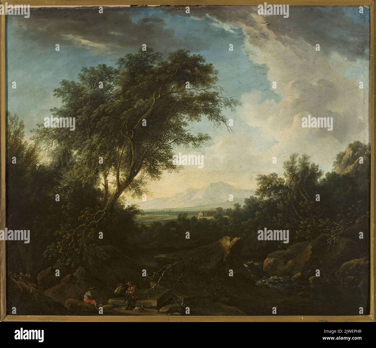 Landscape. Huysmans, Cornelis (1648-1727), painter Stock Photo - Alamy