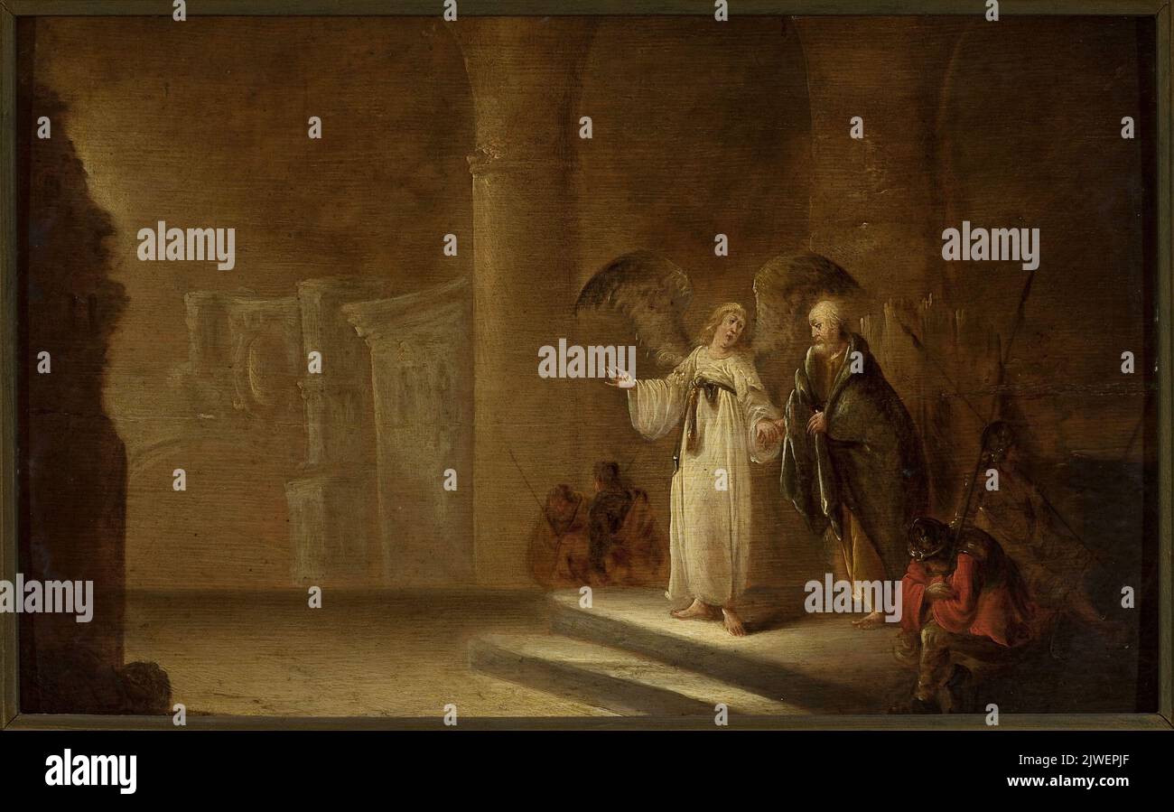 Release of St. Peter from prison (Acts 12:5-8). Cuyp, Benjamin Gerritsz ...