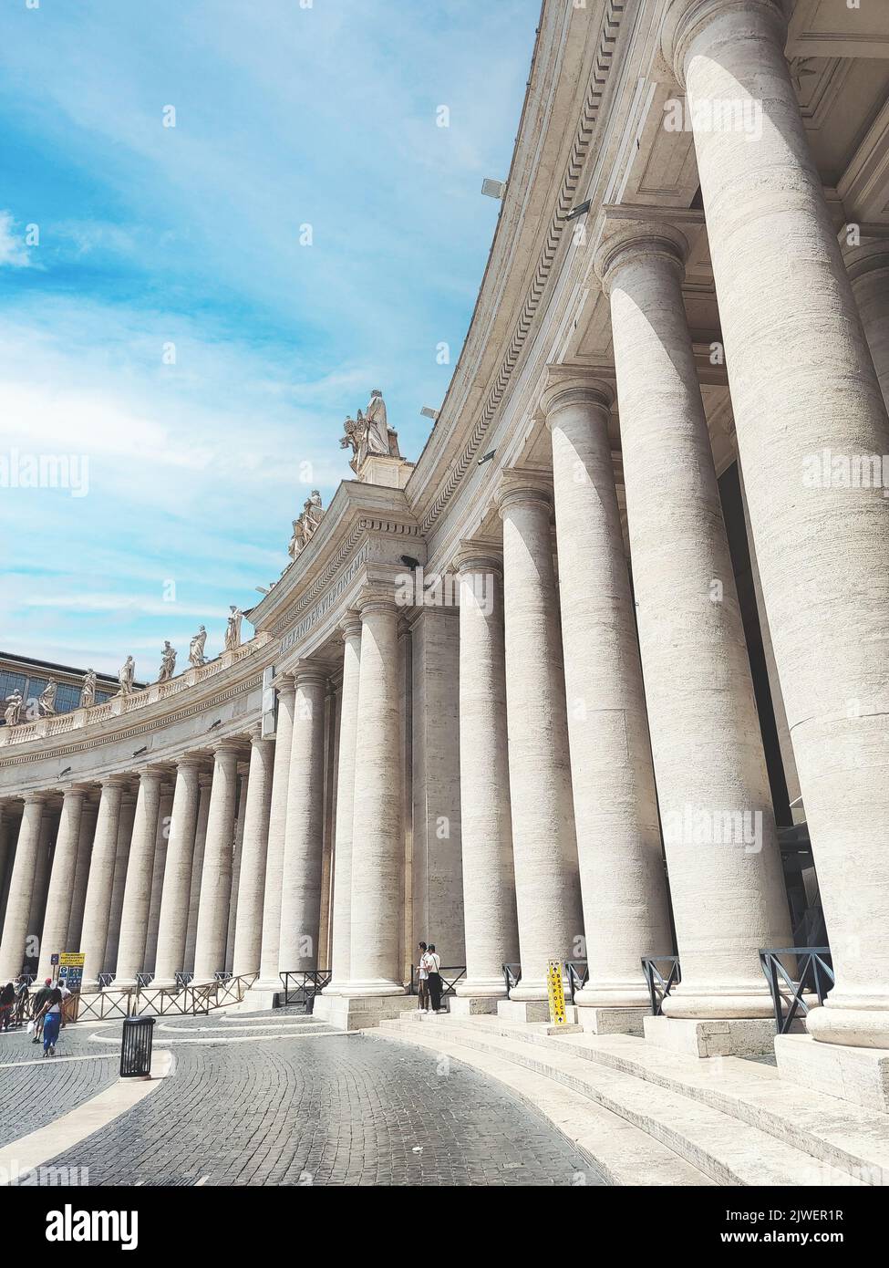 Awesome Huge Greek, built columns In Greece Stock Photo - Alamy