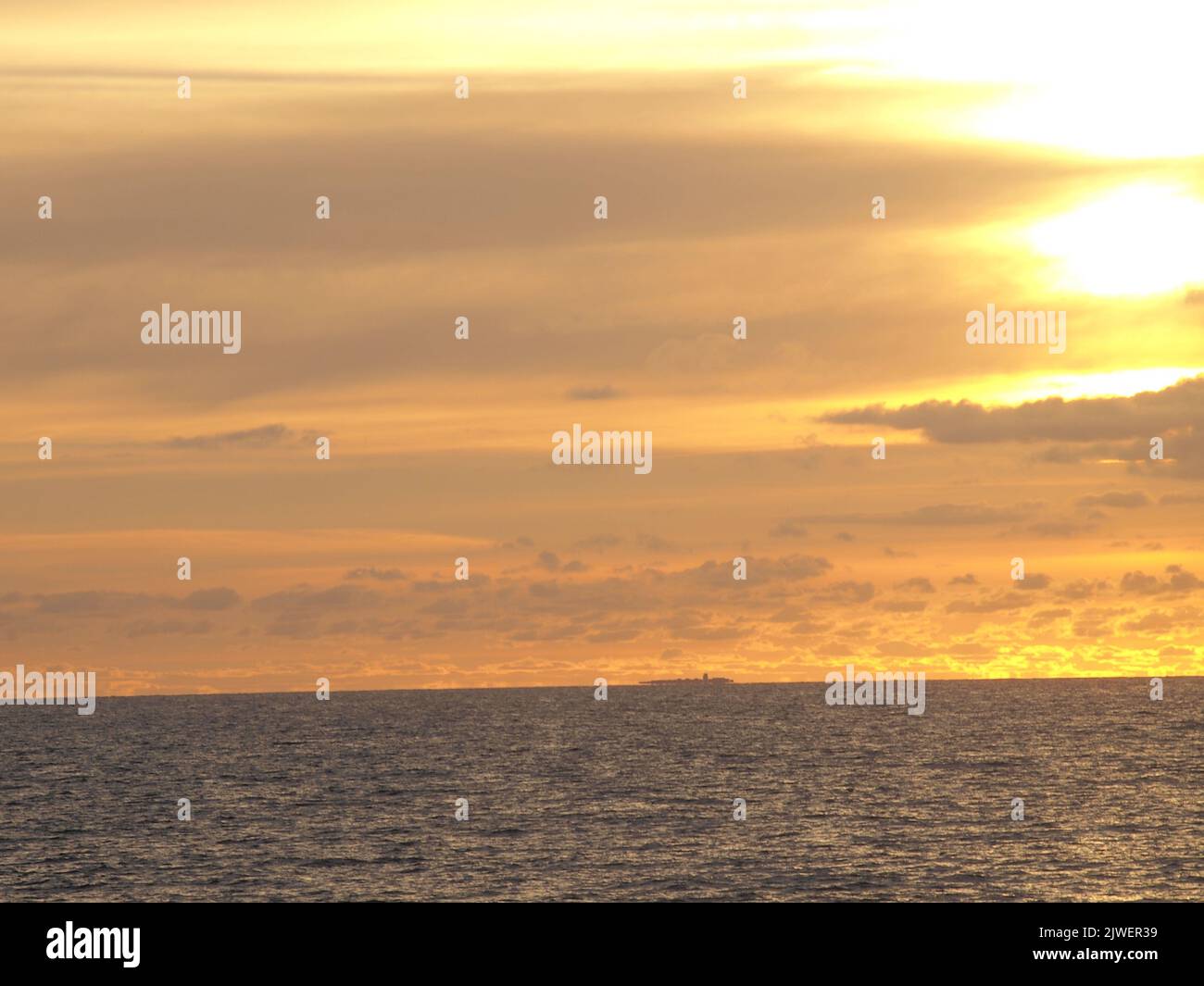 Giant ship on a distant horizon hi-res stock photography and images - Alamy