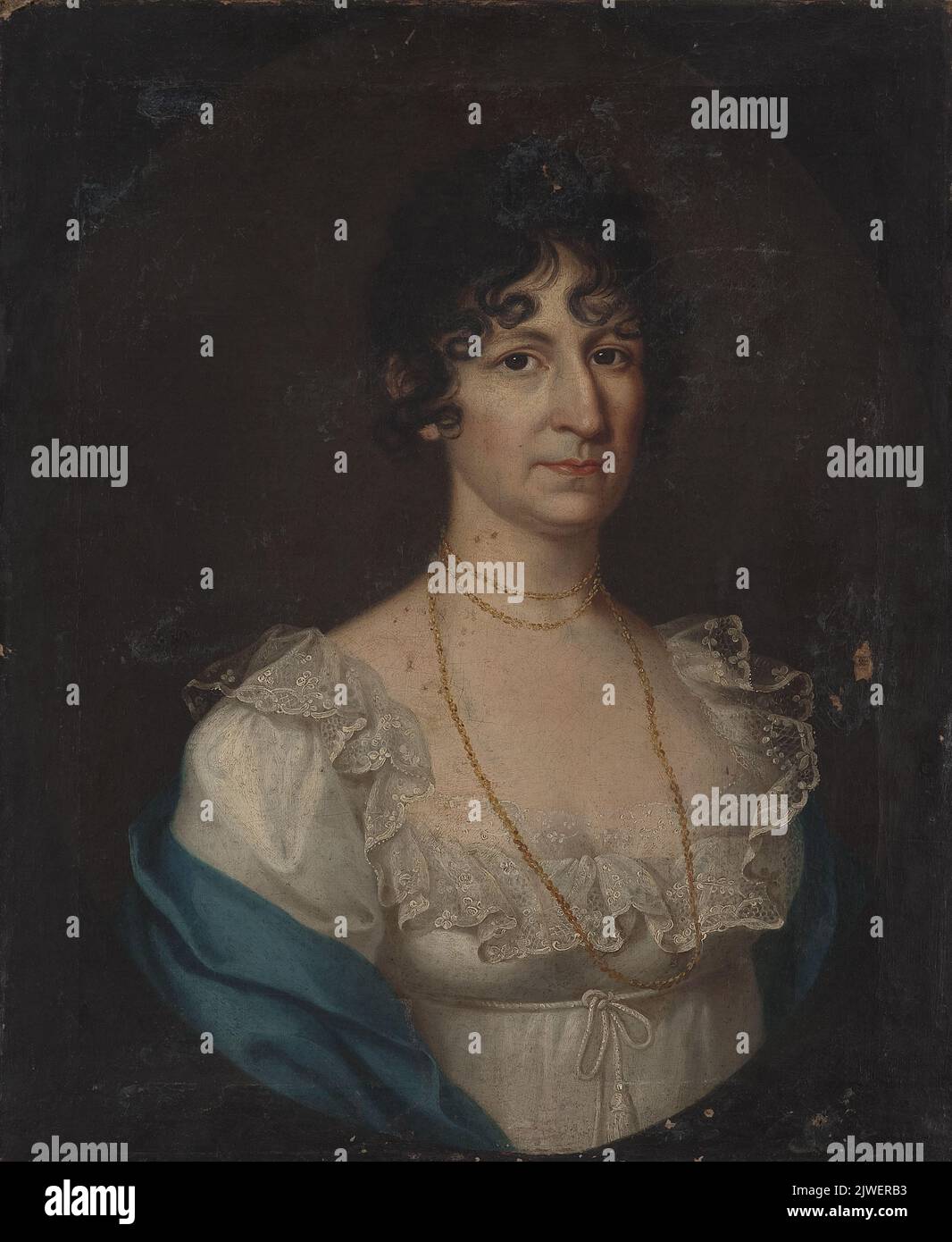 Portrait of a woman. Topolski, Maciej (1766-1812), painter Stock Photo ...