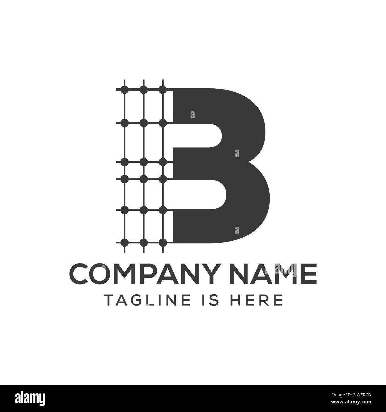 Letter B Architecture Logo Design. Real Estate Icon, Architect and ...