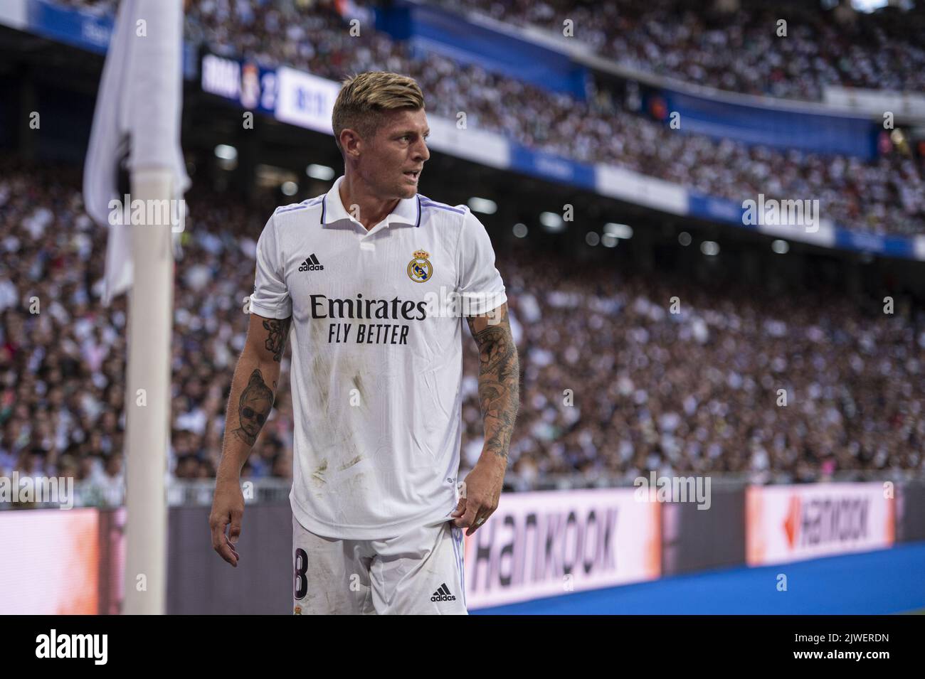 Toni Kroos of Real Madrid CF during the Spanish championship La Liga ...