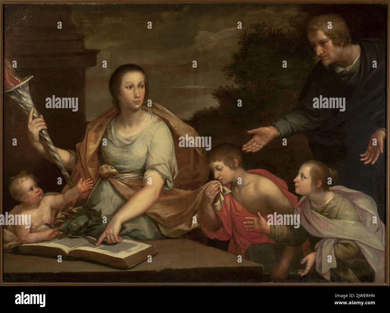 Allegorical portrait. Jacobsz., Juriaen (1624-ca 1685), painter Stock ...