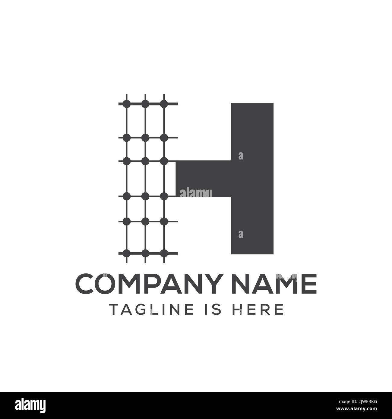 Letter H Architecture Logo Design. Real Estate Icon, Architect and ...