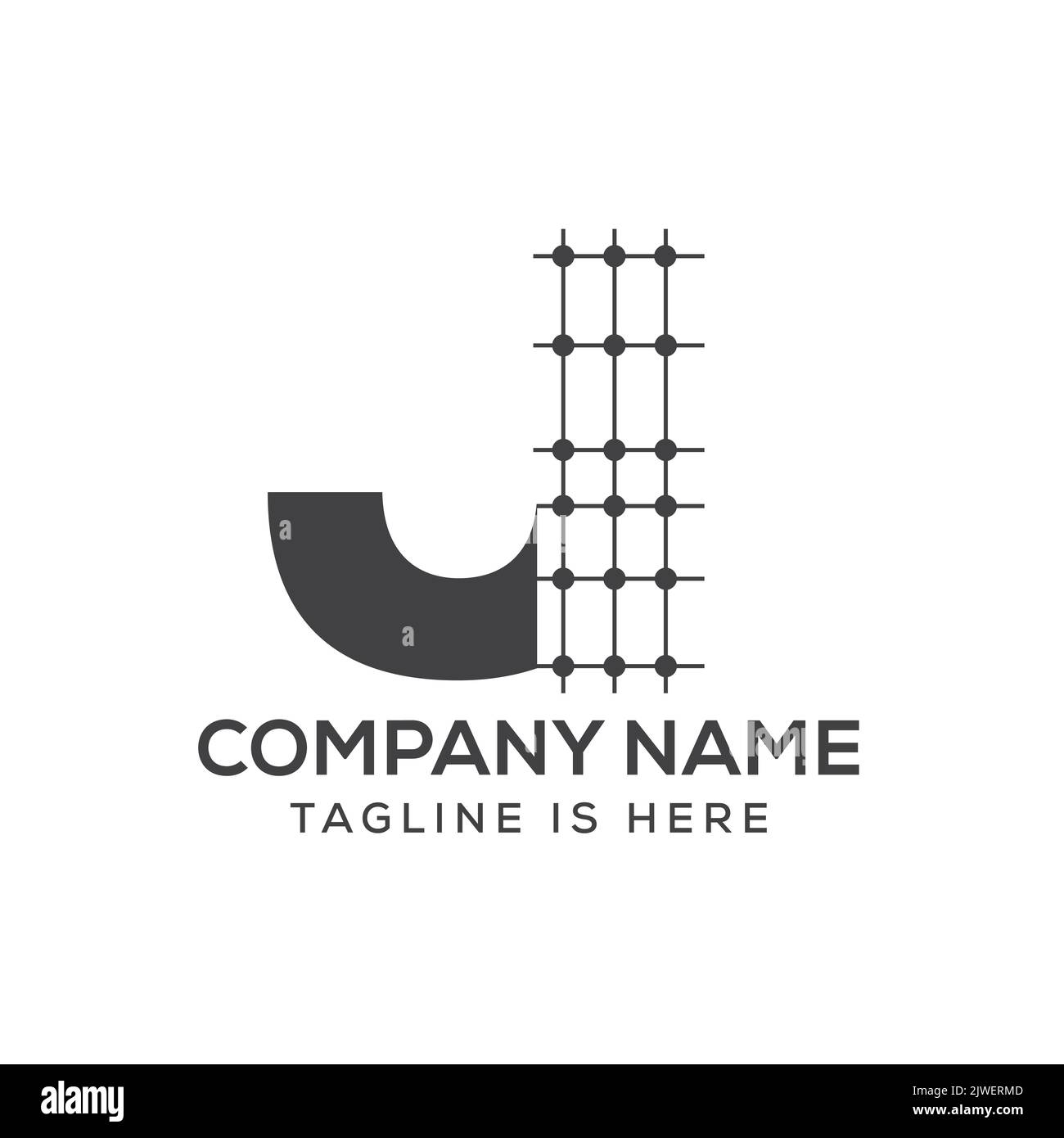 Letter J Architecture Logo Design. Real Estate Icon, Architect and ...