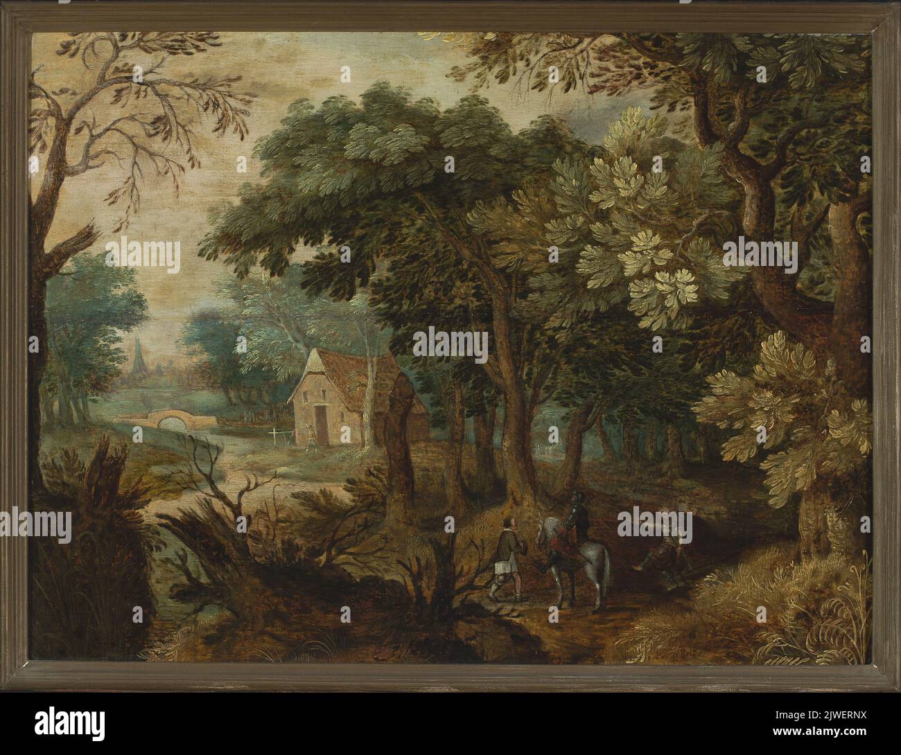 Forest landscape. nieznany malarz flamandzki, painter Stock Photo - Alamy