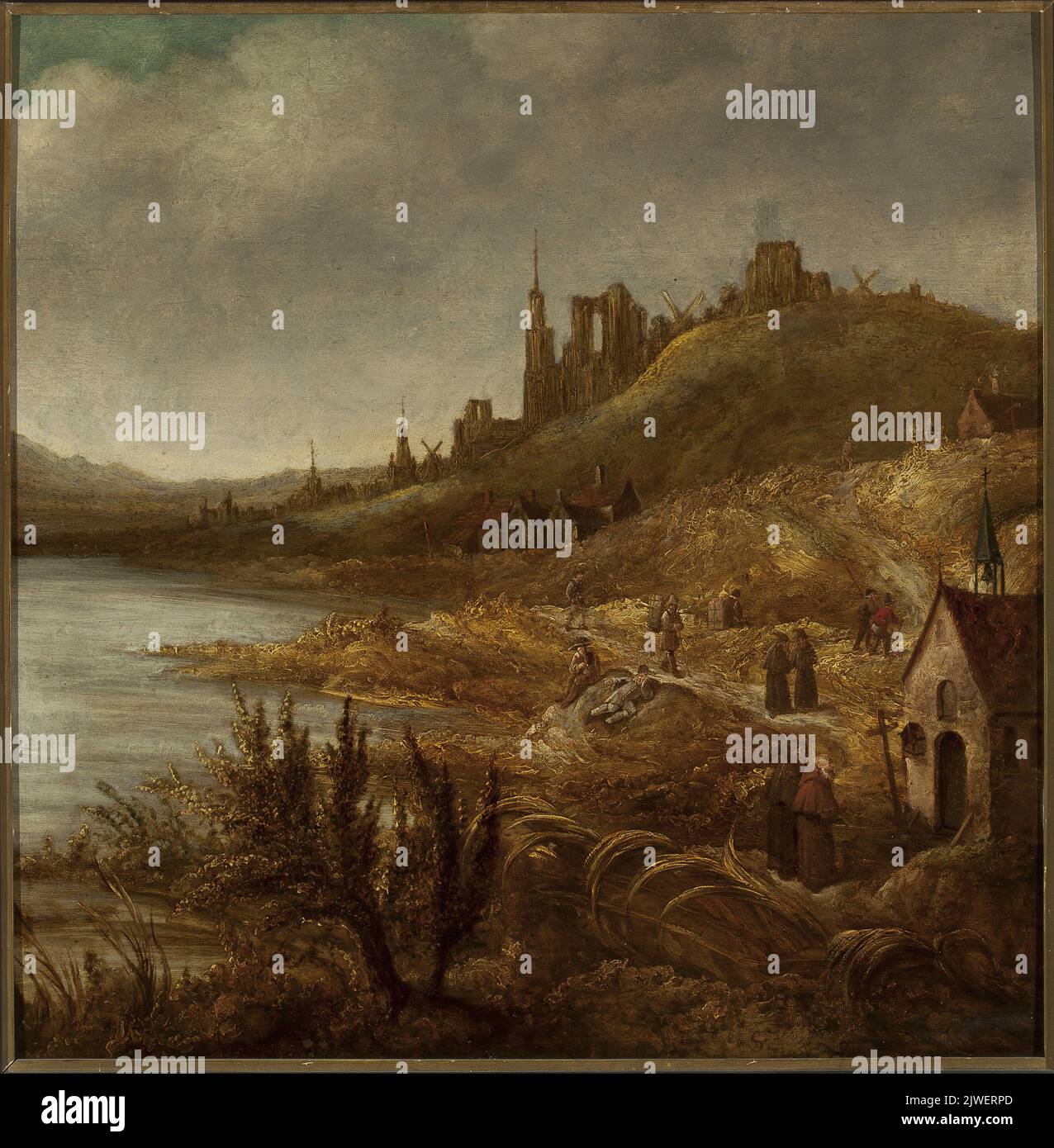 Monastic landscape. Douw, Simon Johannes van (ca 1630 -post 1677 ...