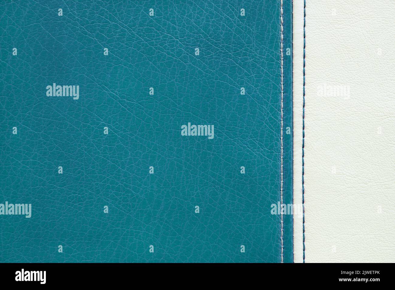 Natural, artificial turquoise and white leather texture background with ...