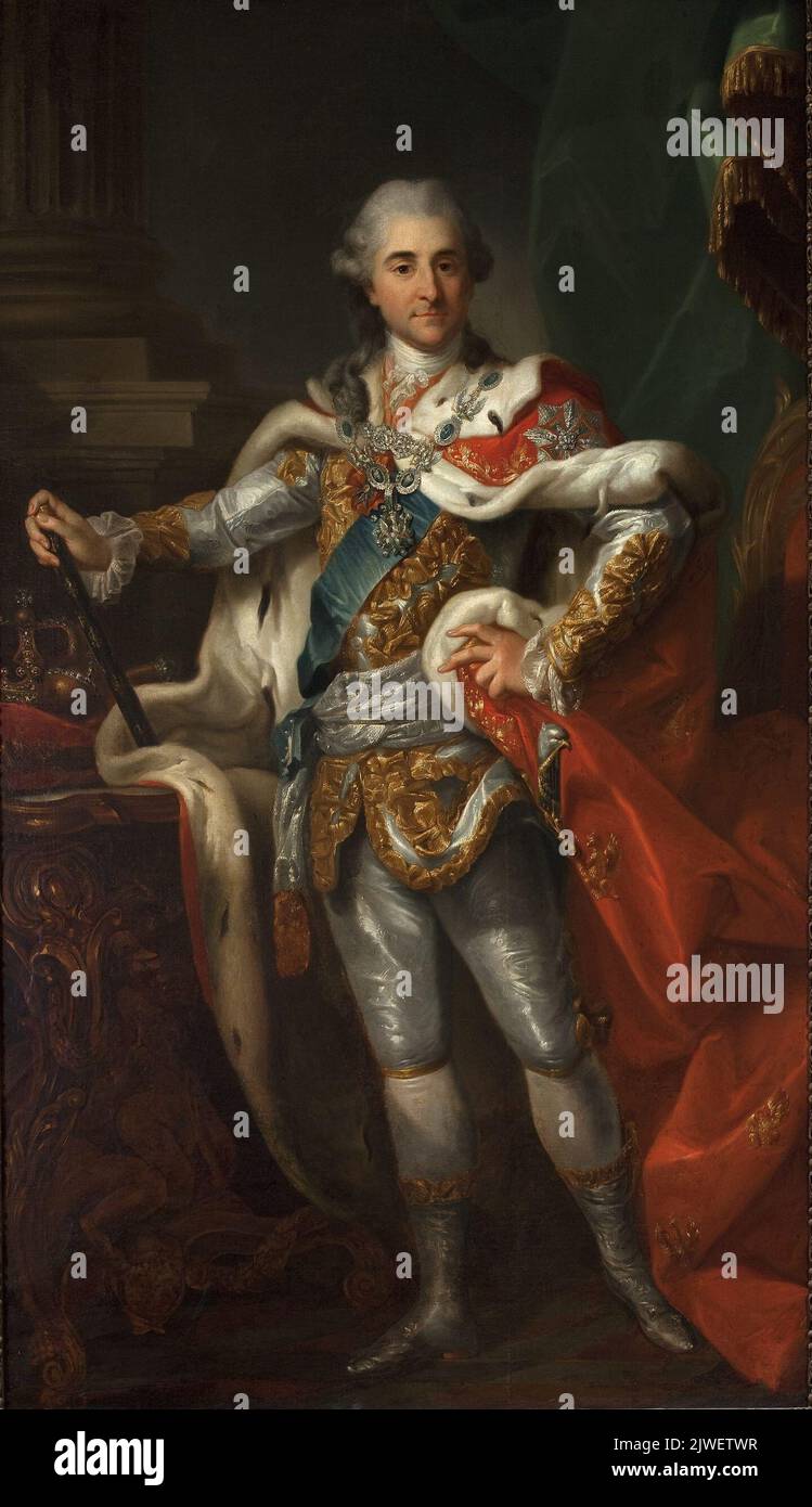 Portrait of Stanisław August Poniatowski in the coronation costume ...
