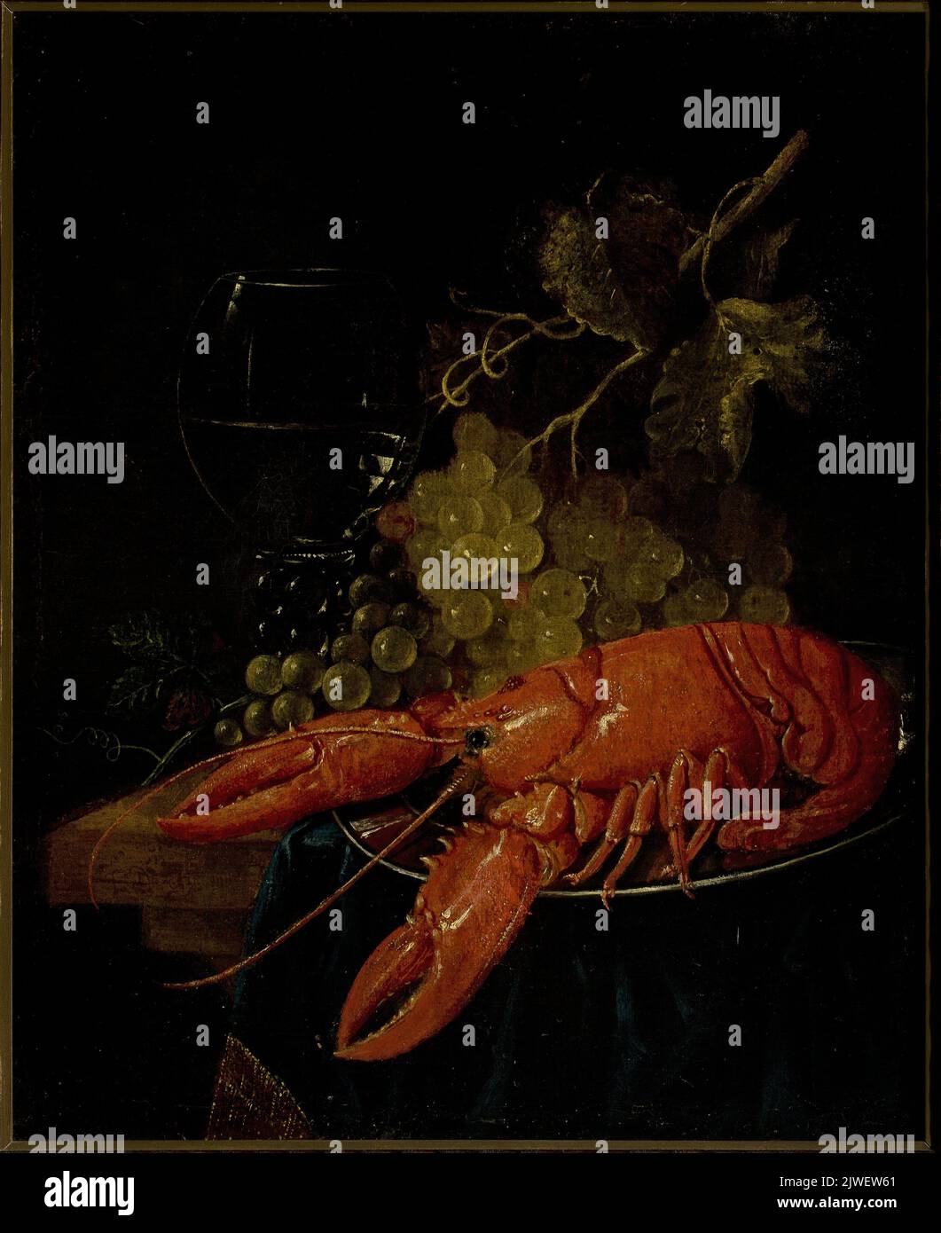 Still life with a lobster. Heem, Cornelis de (1631-1695), painter Stock ...