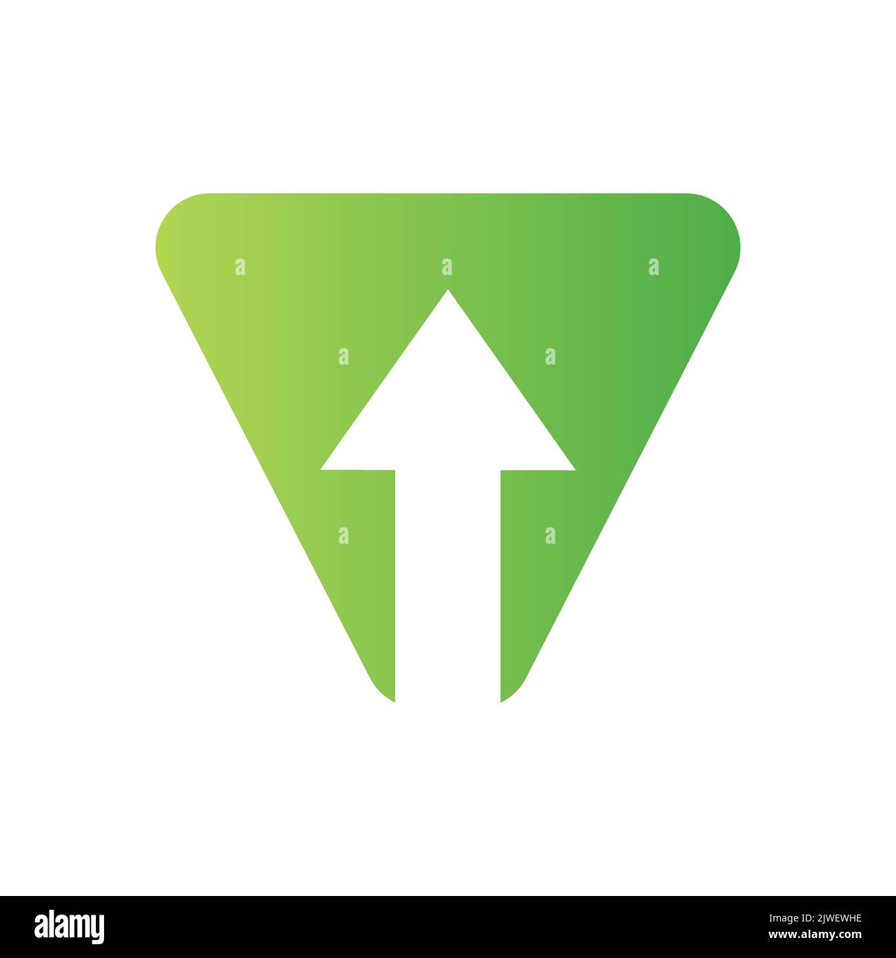 Letter V Financial Logo with Growth Arrow Design. Accounting Element ...