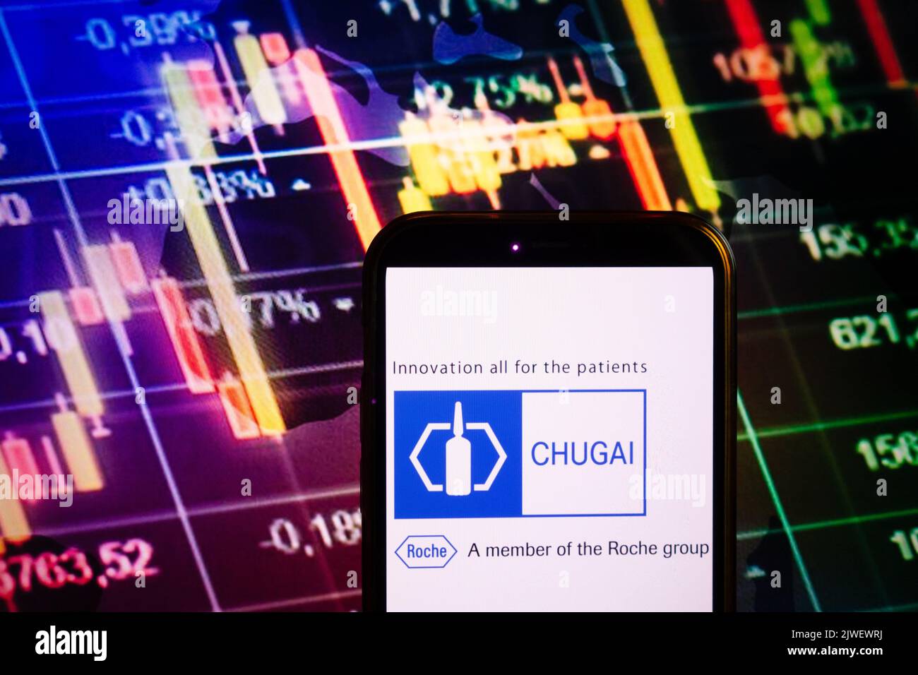 KONSKIE, POLAND - September 04, 2022: Smartphone displaying logo of ...