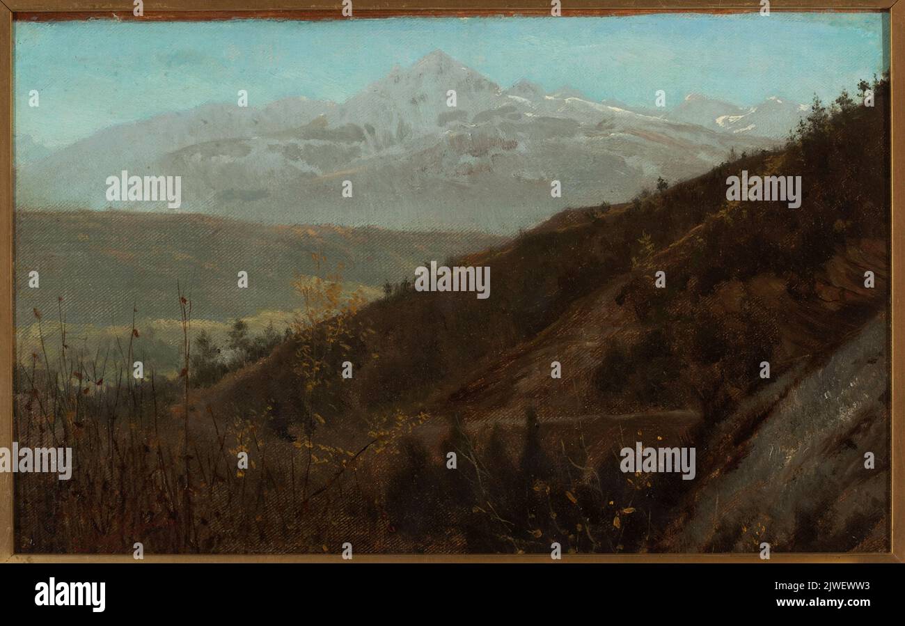 Mountain landscape. Alma-Tadema, Lawrence (1836-1912), painter Stock ...