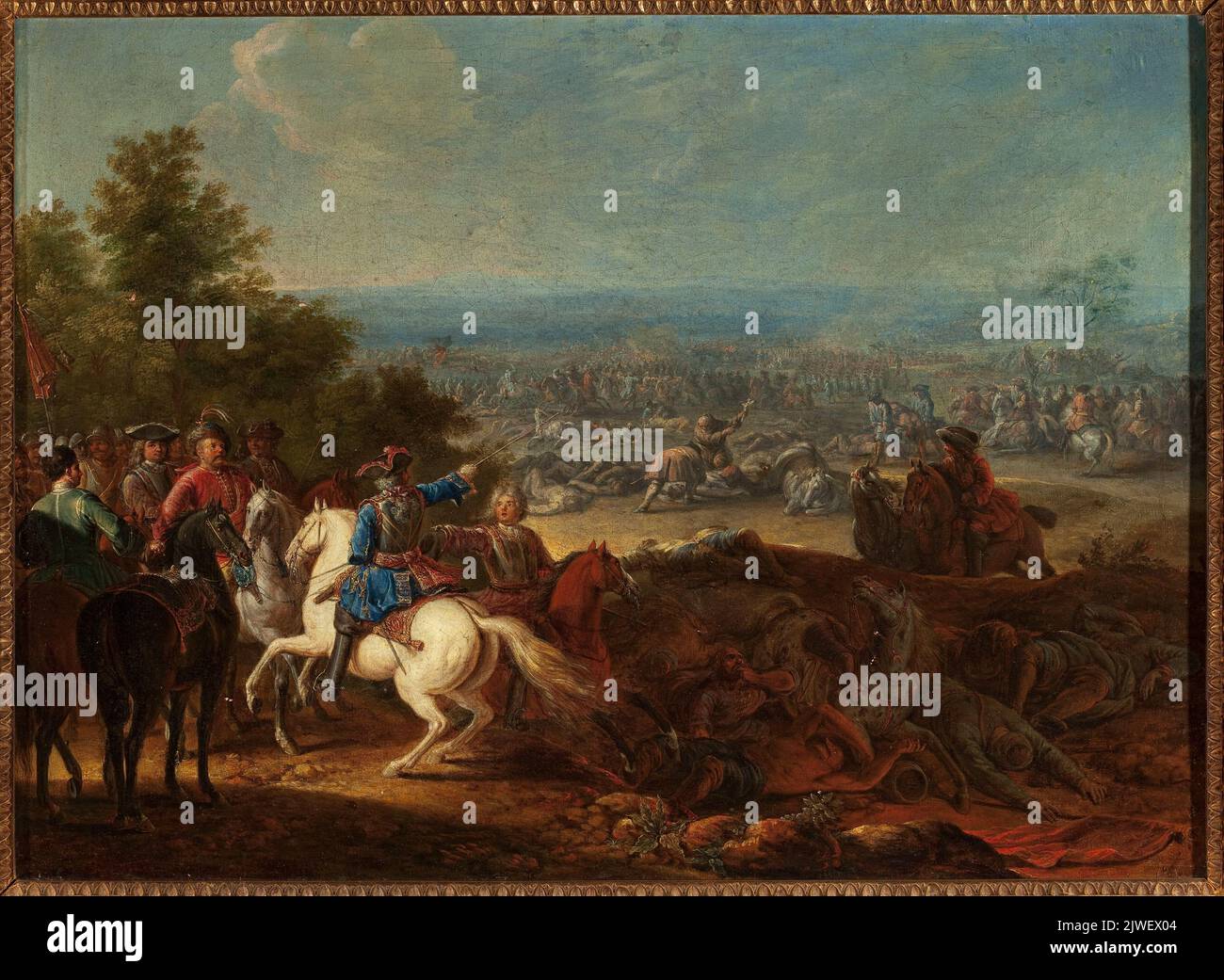 After the battle. Meulen, Adam Frans van der (1632-1690), painter Stock ...