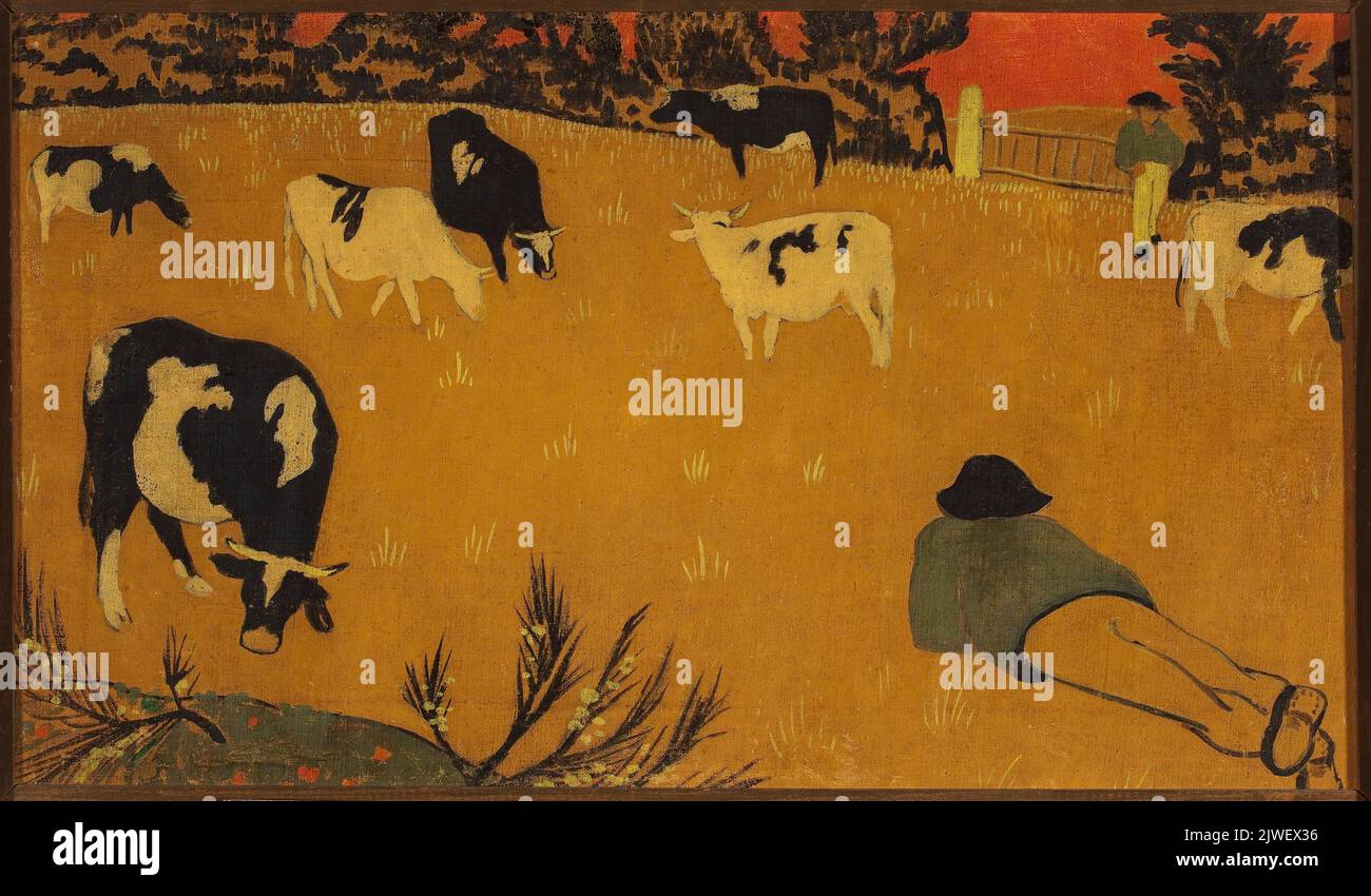 Breton panel with cows. Sérusier, Paul (1864-1927), painter Stock Photo ...