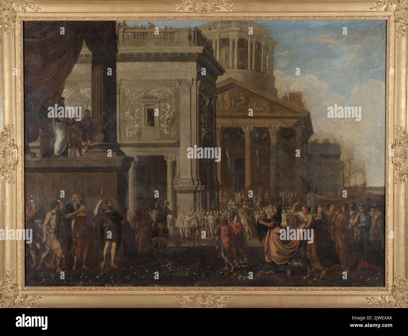 Agrippina with the ashes of Germanicus. Poussin, Nicolas (1594-1665 ...
