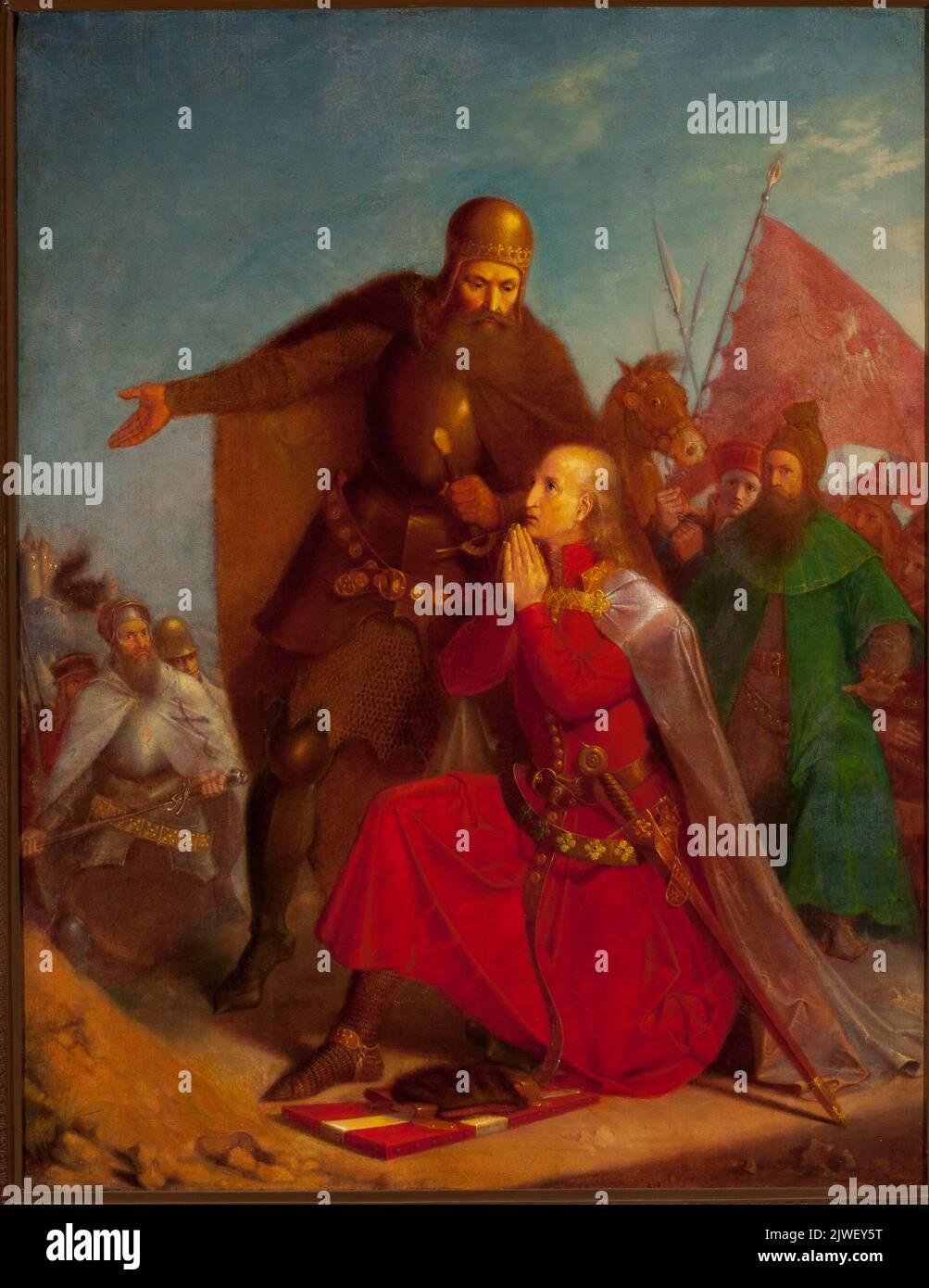 Władysław Jagiełło and Vytautas praying before the battle of Grunwald ...