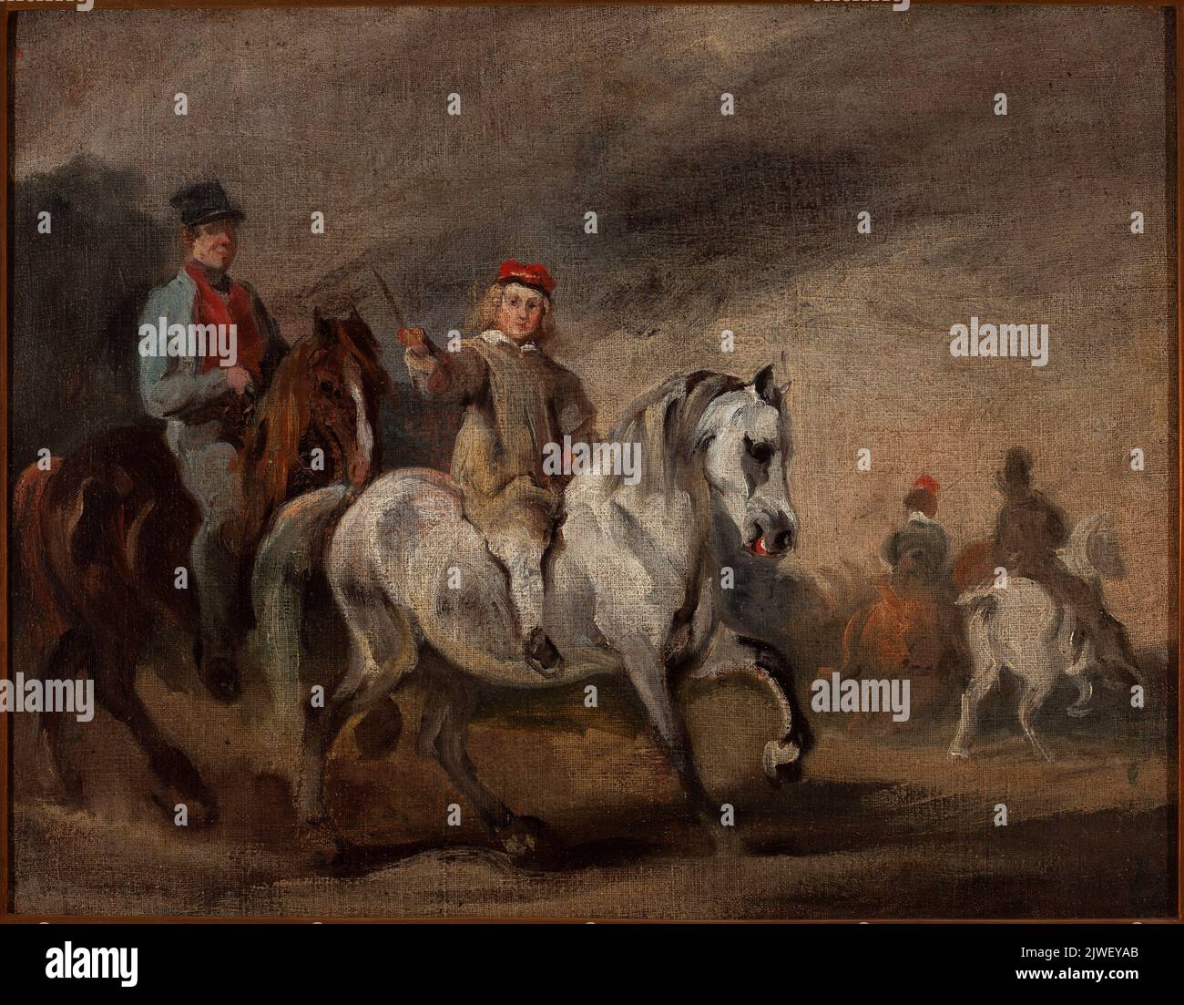 Horseback Ride. Michałowski, Piotr (1800-1855), painter Stock Photo - Alamy